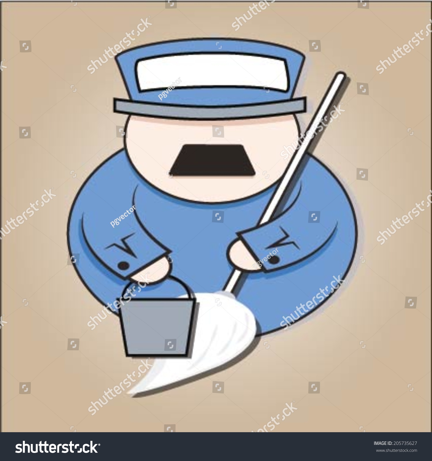 Dustman Design Stock Vector (Royalty Free) 205735627 | Shutterstock