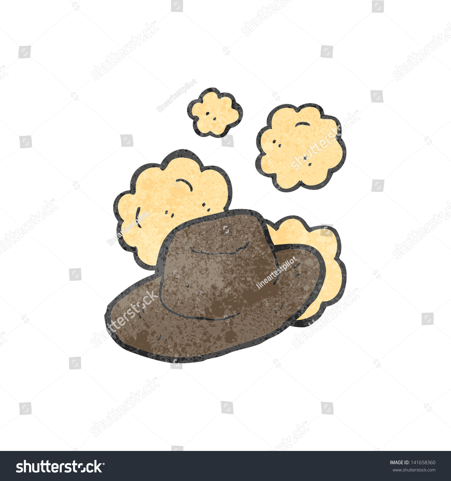 Dusty Old Hat Cartoon Stock Vector (Royalty Free) 141658360 | Shutterstock
