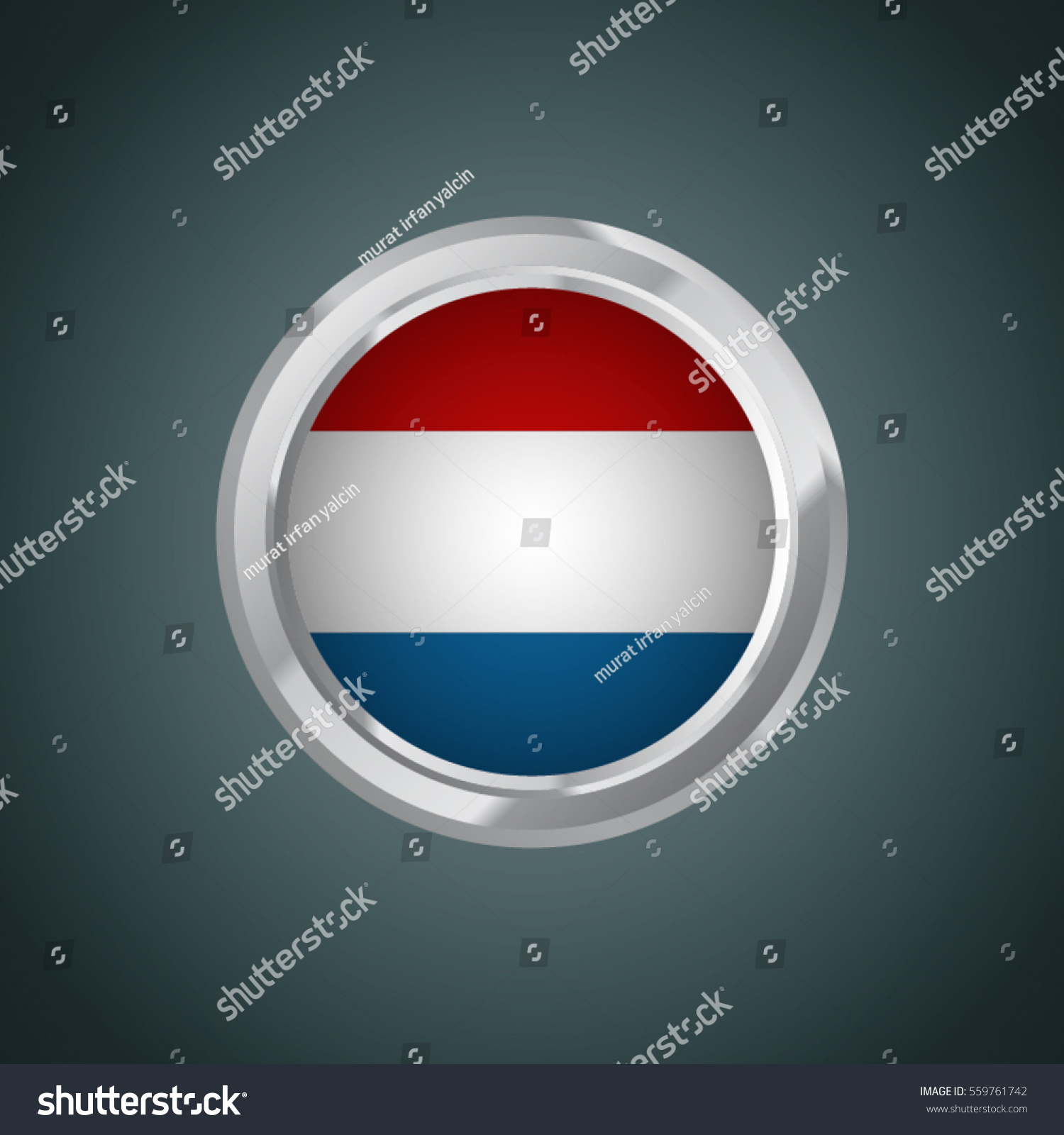 Dutch Flag Round Frame Vector Stock Vector (Royalty Free) 559761742 ...