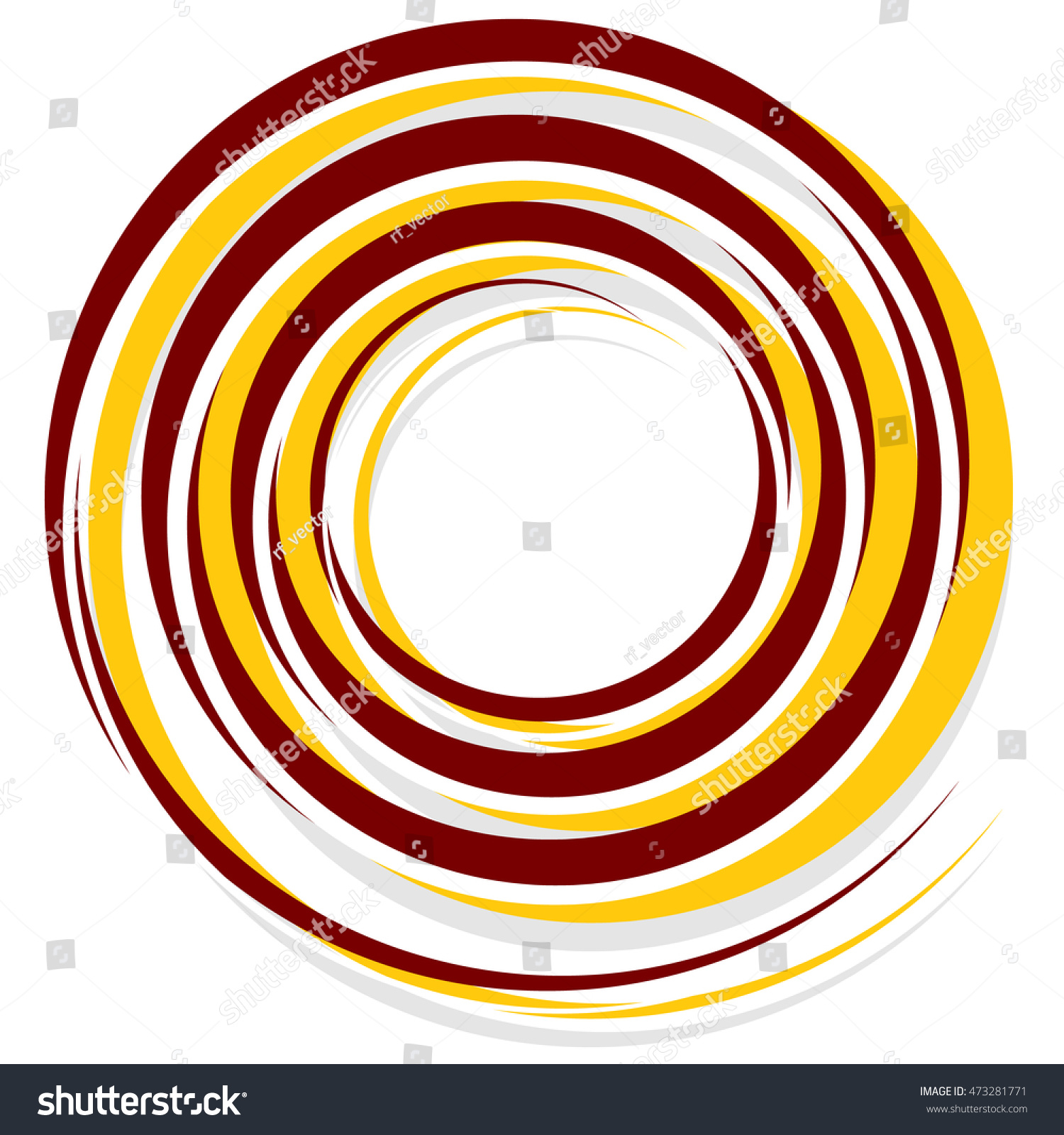 Dutone Spiral Decoration Element Knockout Effect Stock Vector (Royalty ...