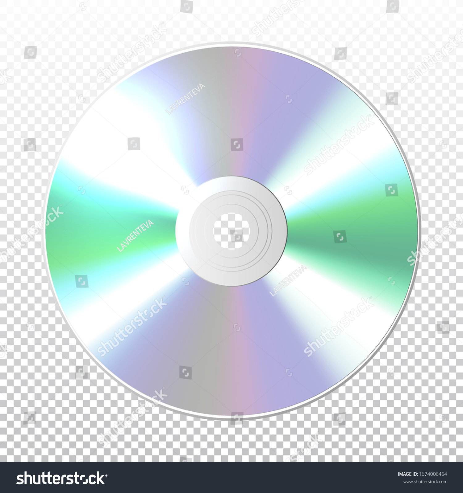 Dvdcd Vector Disk On Blank Background Stock Vector (Royalty Free ...