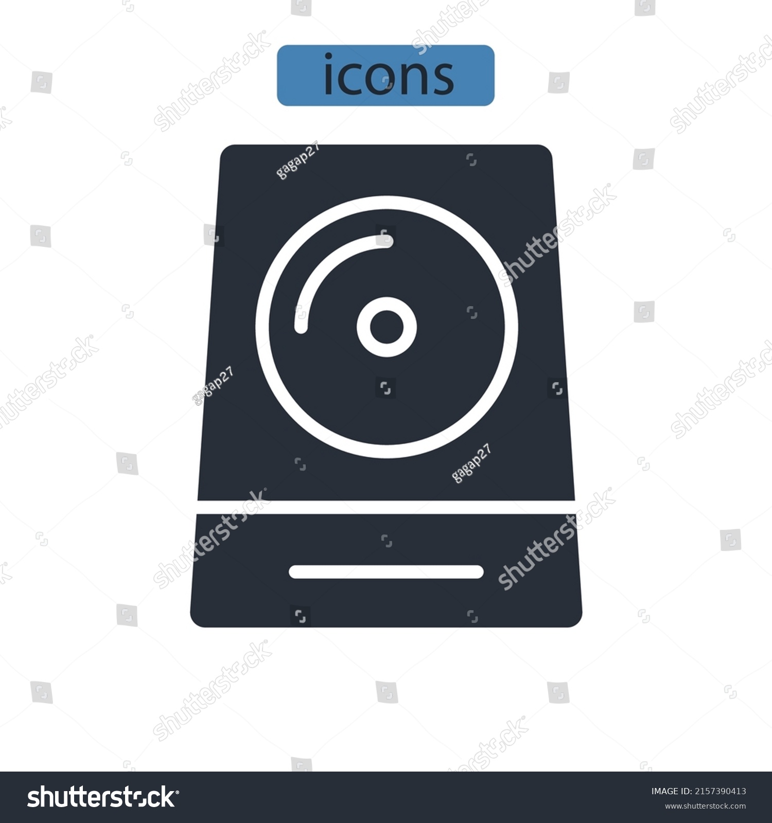 Dvd Icons Symbol Vector Elements Infographic Stock Vector (Royalty Free ...