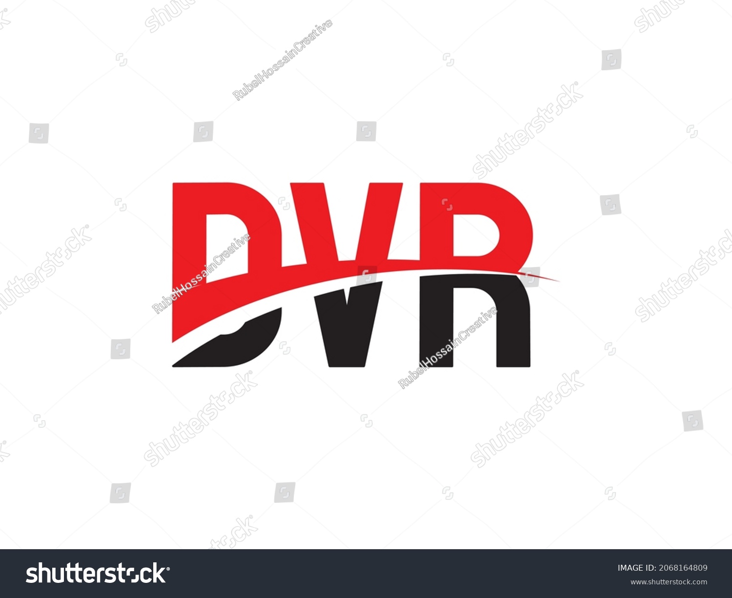 Dvr Letter Initial Logo Design Vector Stock Vector (Royalty Free ...