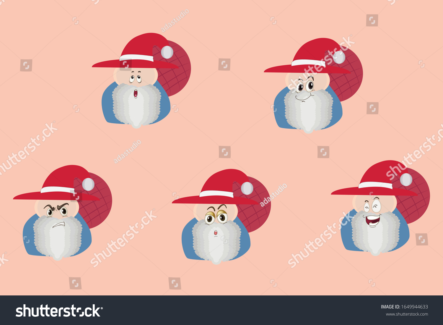 Dwarfs Facial Expressions Vectorbased Eps 10 Stock Vector (Royalty Free ...
