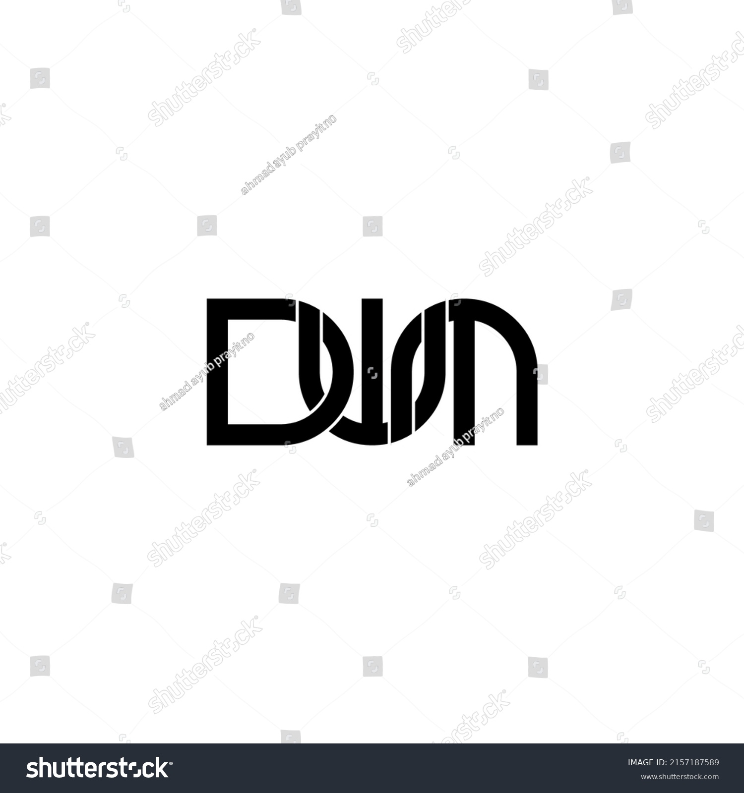 Dwm Initial Letter Monogram Logo Design Stock Vector (Royalty Free ...