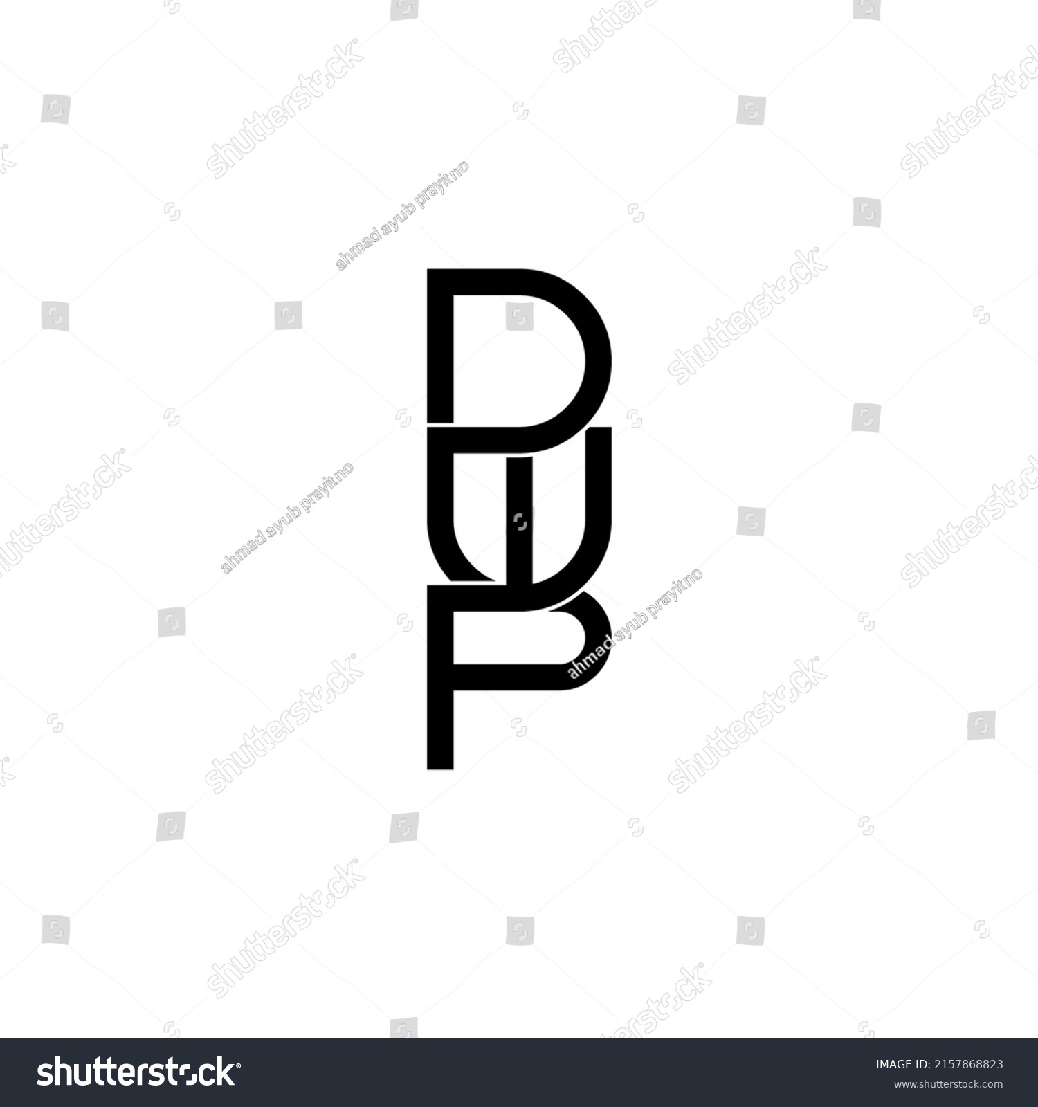 Dwp Letter Original Monogram Logo Design Stock Vector (Royalty Free ...