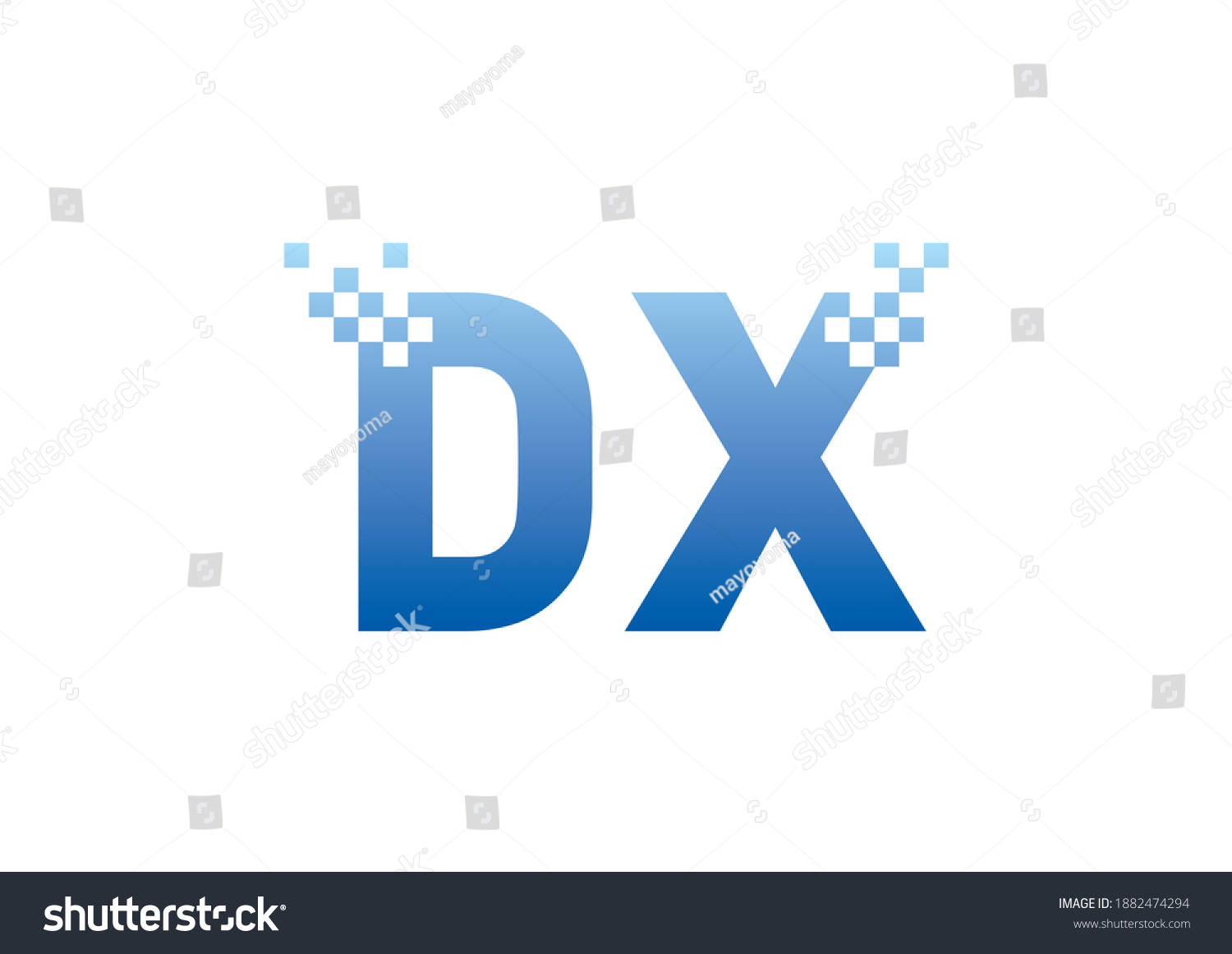 Dx Digital Transformation Logotype Vevtor Stock Vector (Royalty Free ...