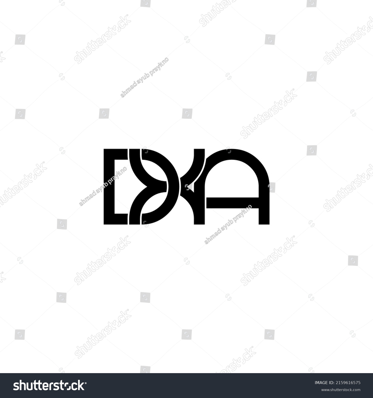 Dxa Letter Original Monogram Logo Design Stock Vector (Royalty Free ...