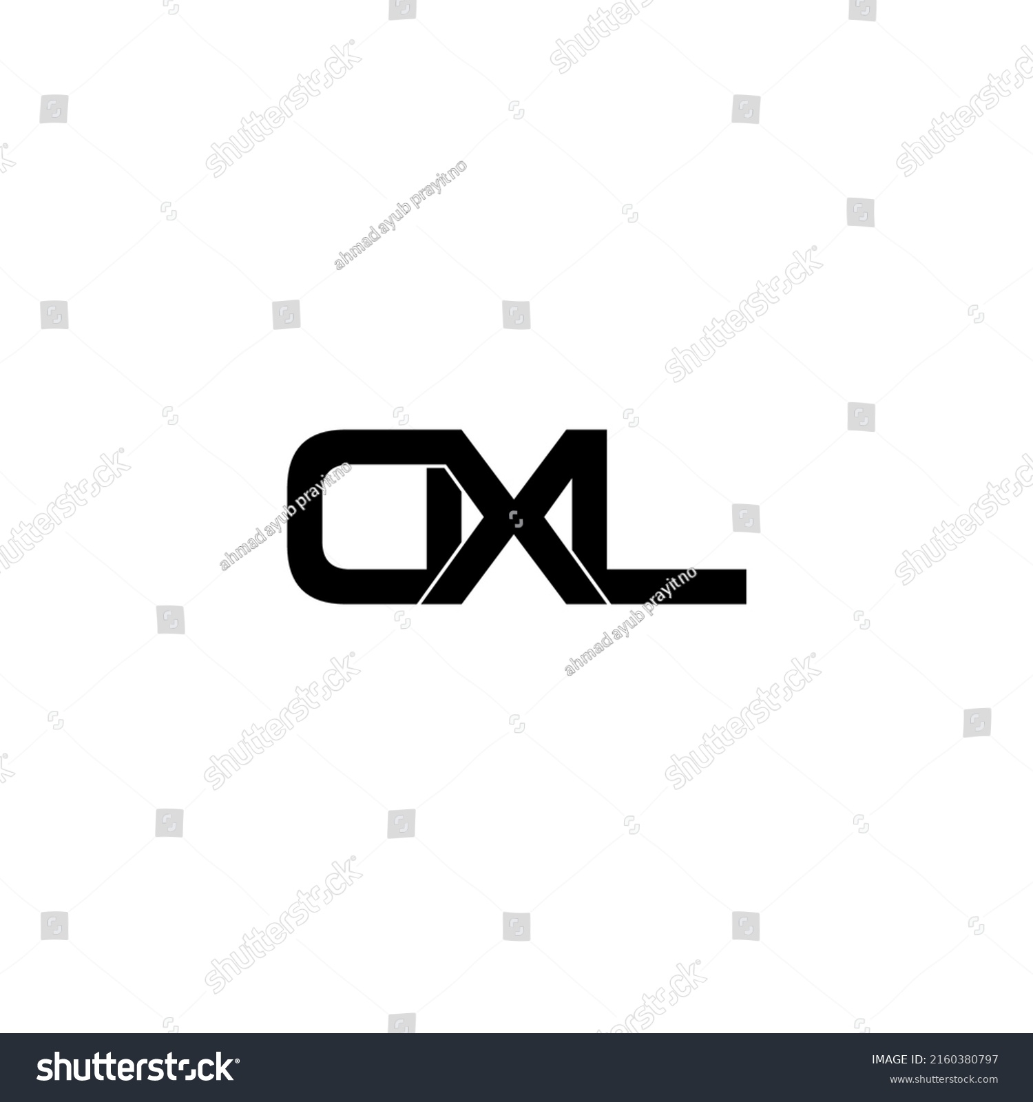 Dxl Initial Letter Monogram Logo Design Stock Vector (Royalty Free ...