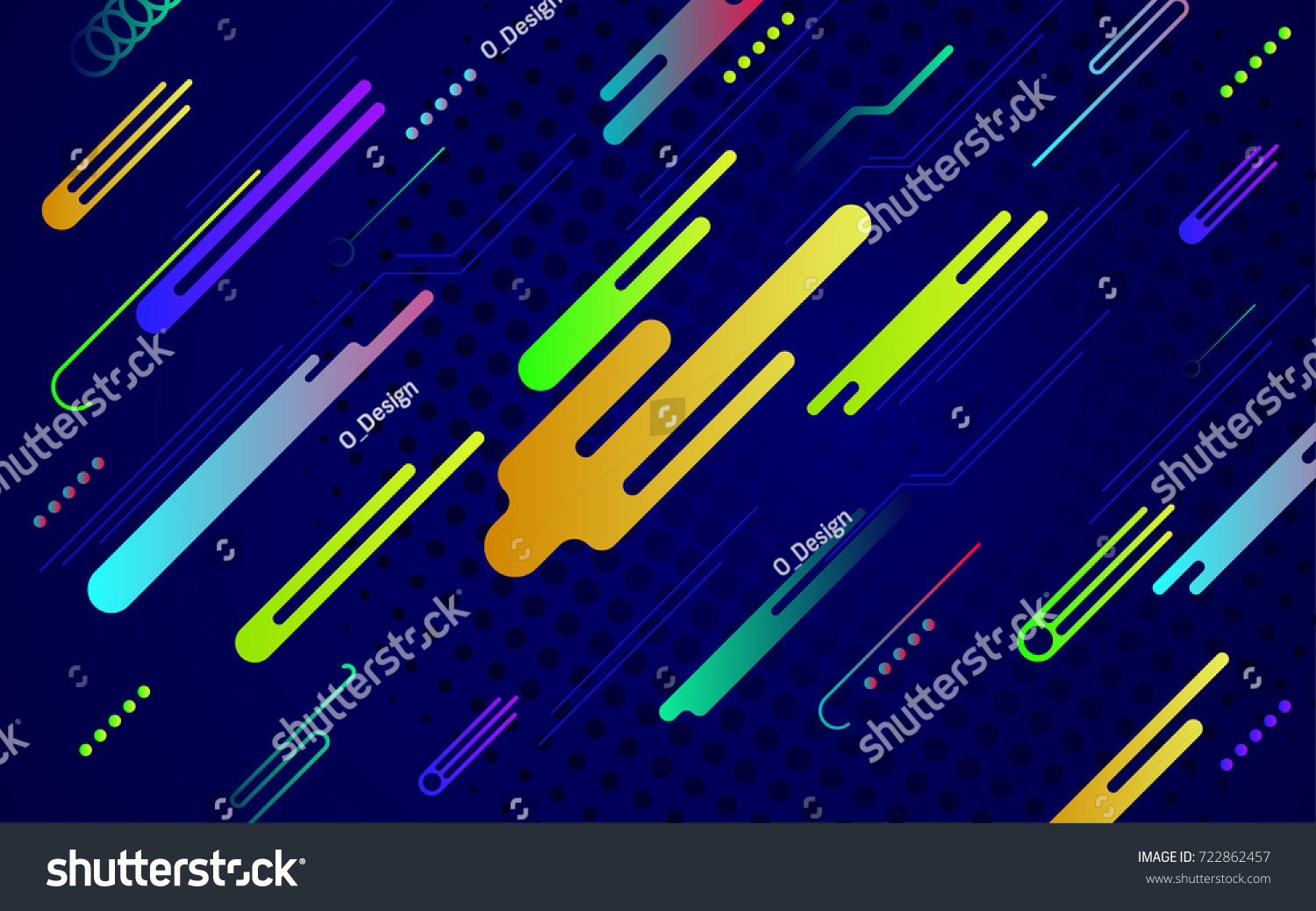 Dynamic Background Design Melting Elements Vector Stock Vector (Royalty ...