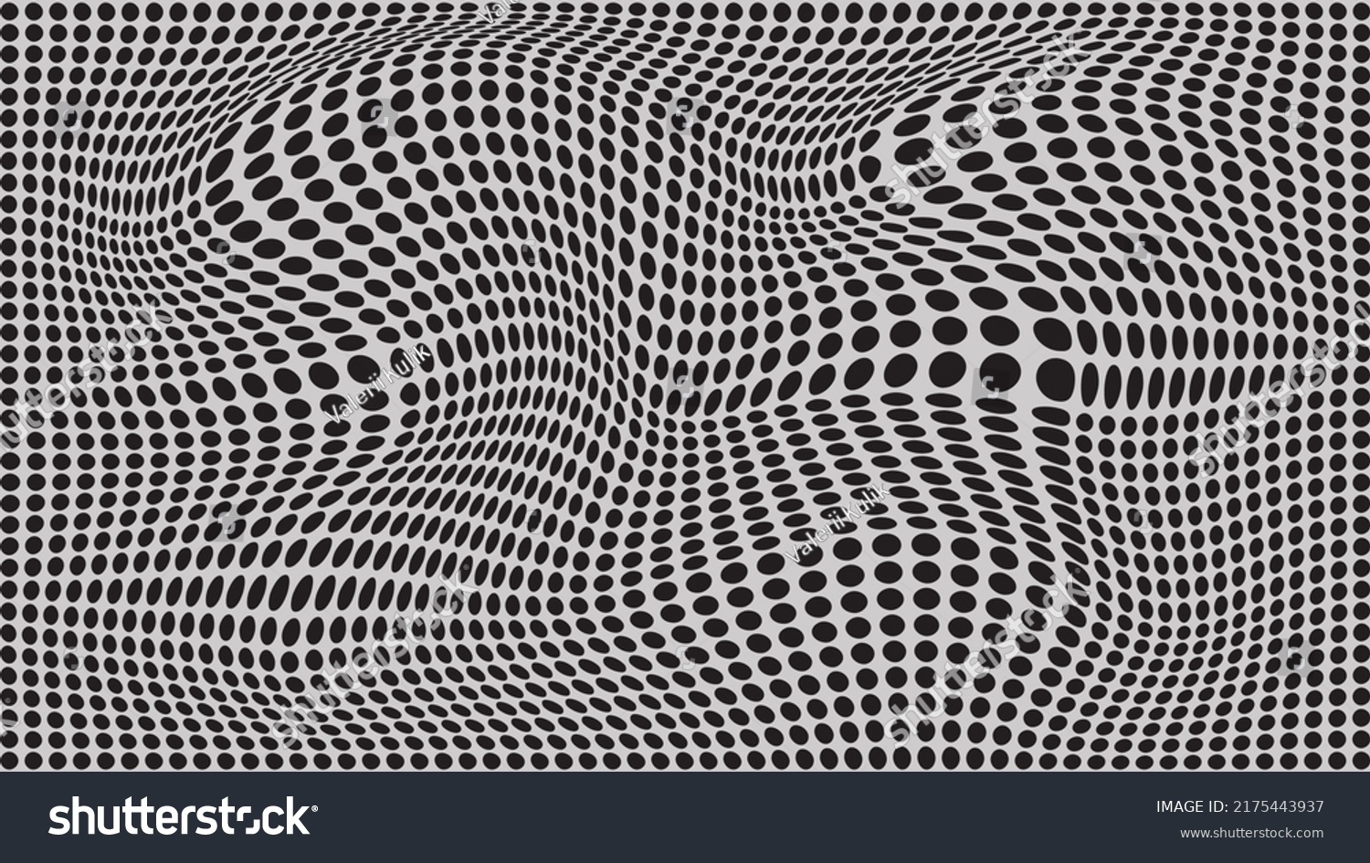 Dynamic Black White Wave Optical Effect Stock Vector (Royalty Free ...