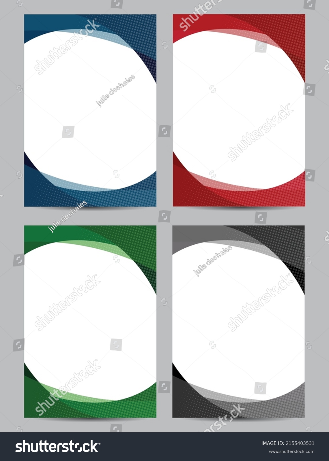 Dynamic Card Frame Border Template Design Stock Vector (Royalty Free ...