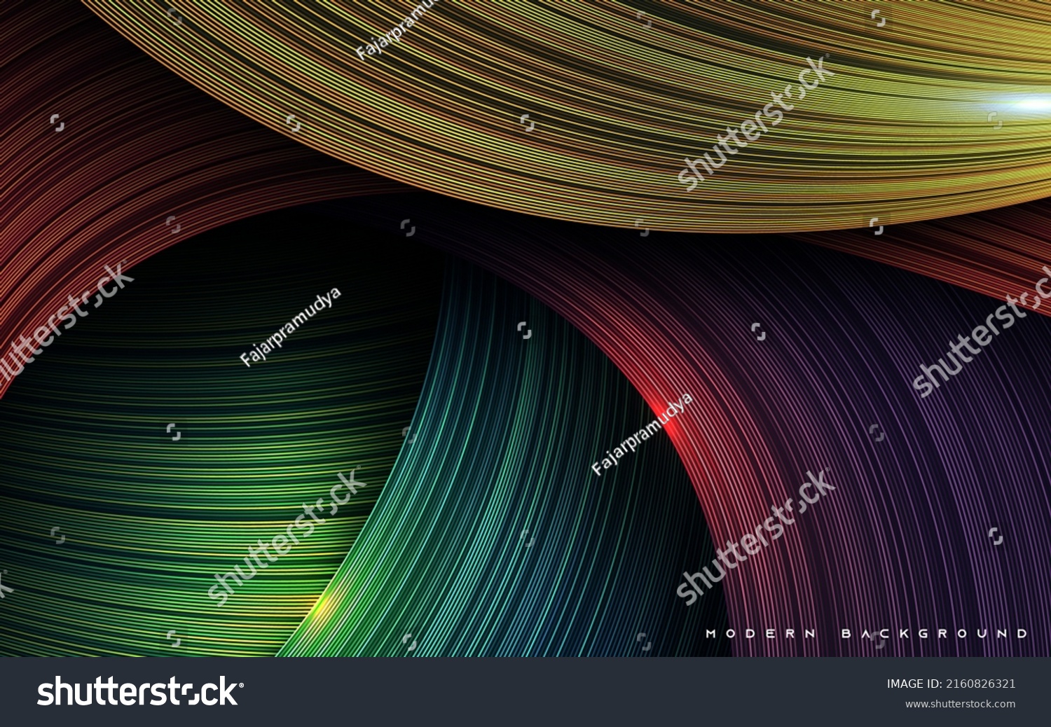 Dynamic Dimension Layers Colorful Line Shape Stock Vector (Royalty Free ...