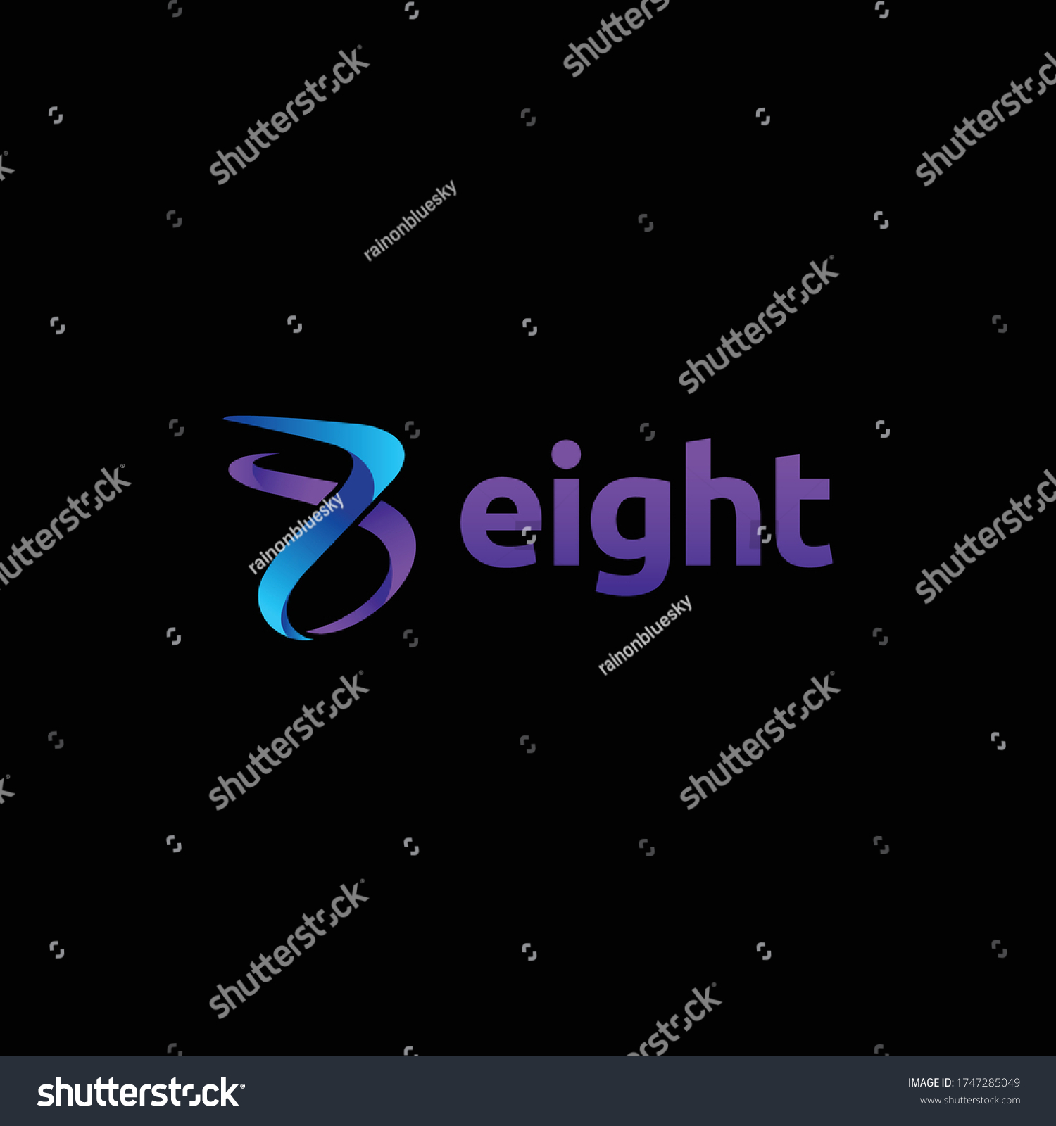 Dynamic 8 Eight Company Logo Stock Vector (Royalty Free) 1747285049 ...