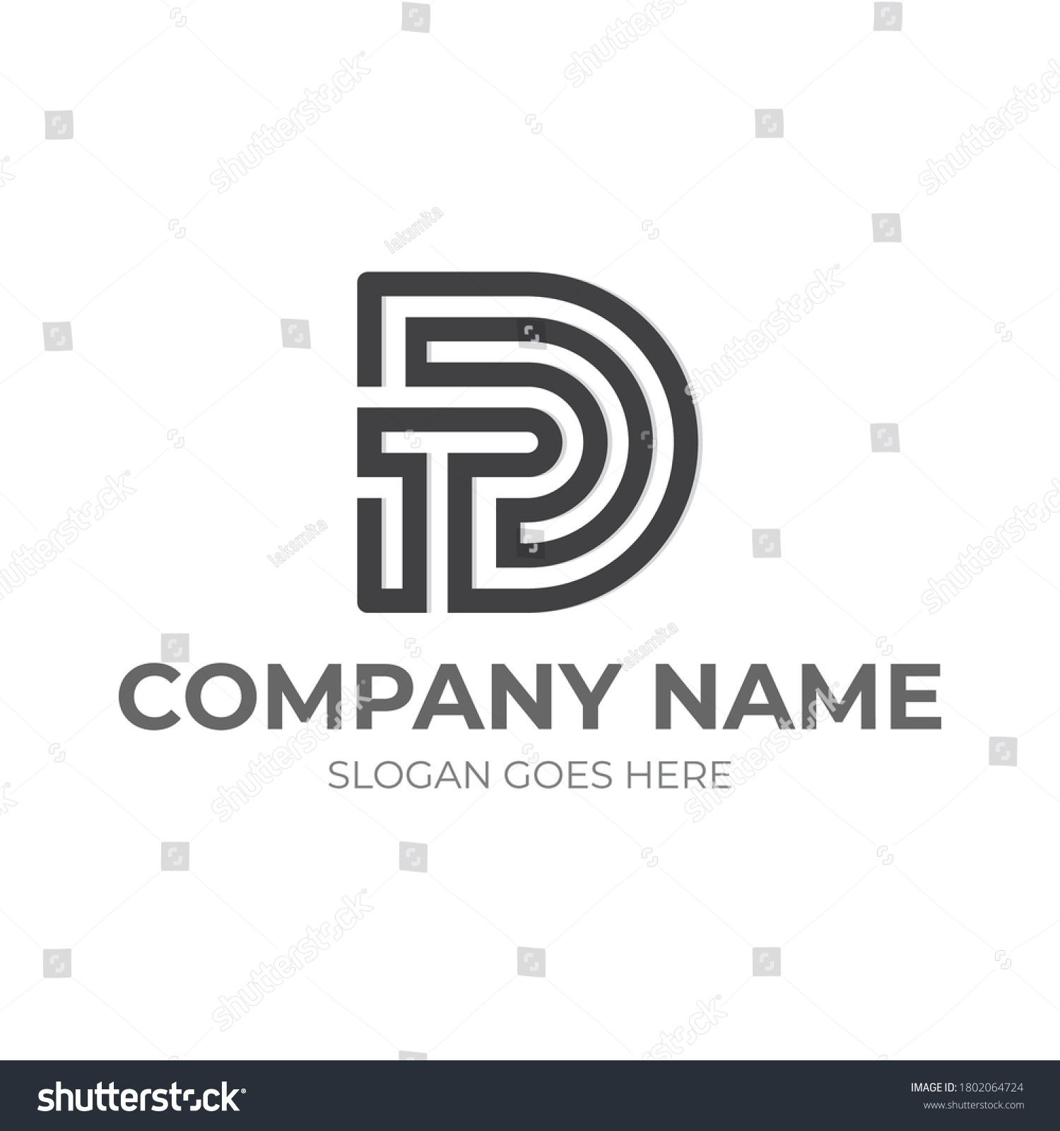 Dynamic Logo Letter D Logo Design Stock Vector (Royalty Free ...