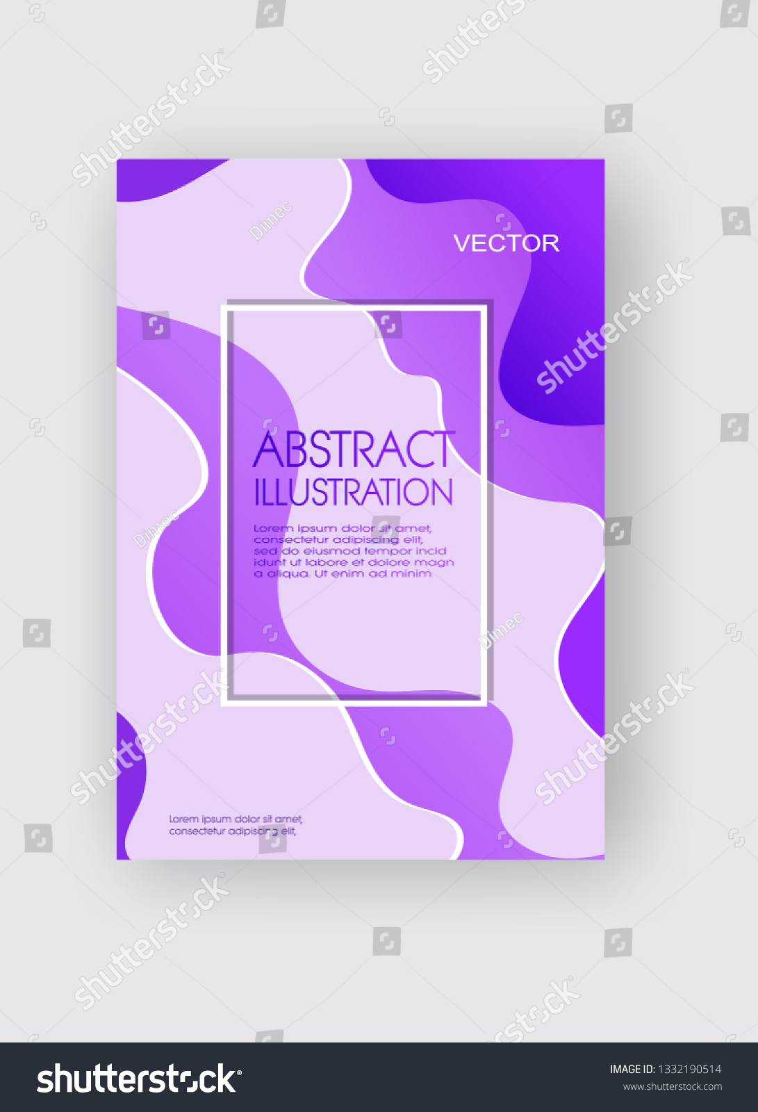 Dynamic Style Purple Wave Banner Design Stock Vector (Royalty Free ...