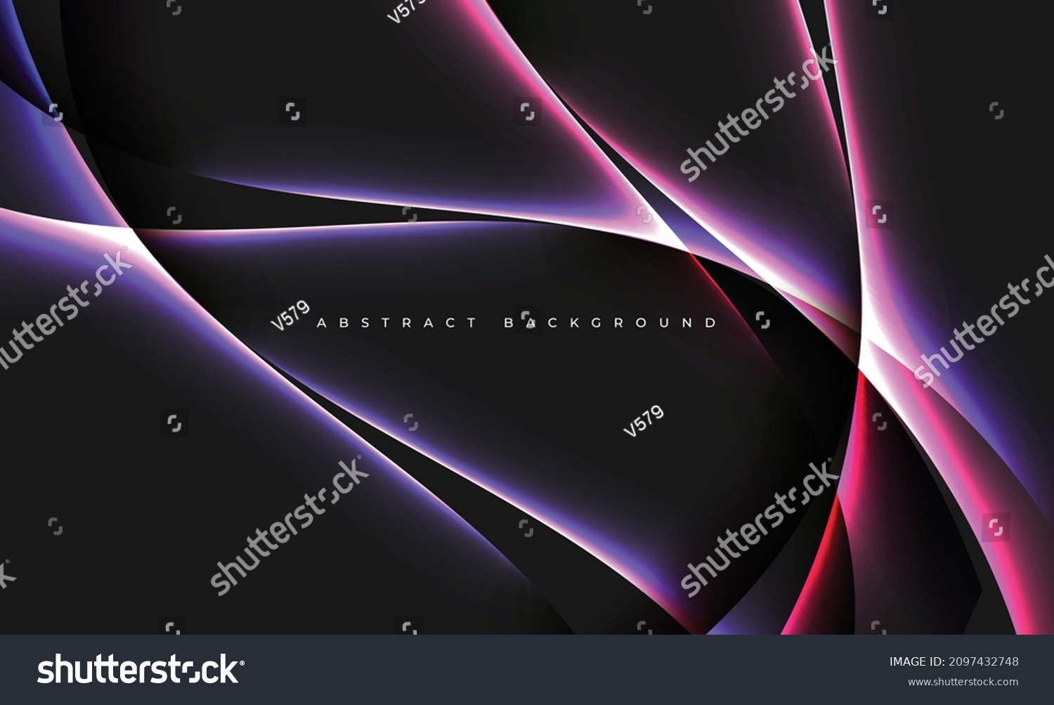 Dynamic Wave Dimension Background Light Shadow Stock Vector (Royalty ...