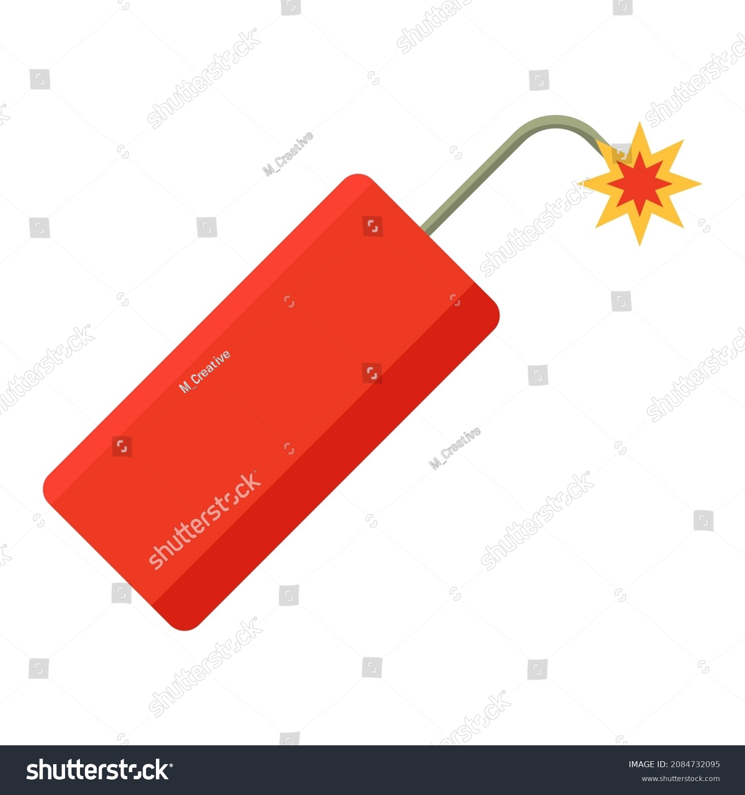 Dynamite Flat Clipart Vector Illustration Stock Vector (Royalty Free ...