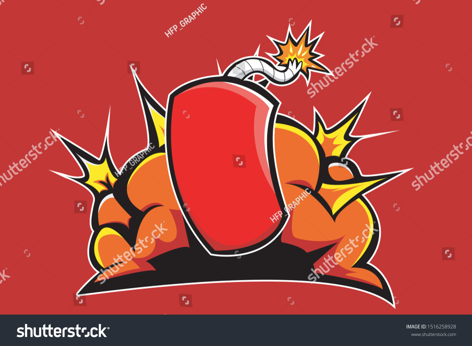Dynamite Mascot Eps Logo Vector: vector de stock (libre de regalías ...