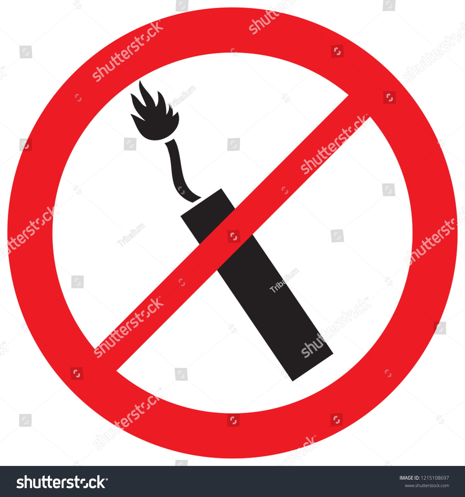 Dynamite Sticks Not Allowed Sign Stock Vector (Royalty Free) 1215108697