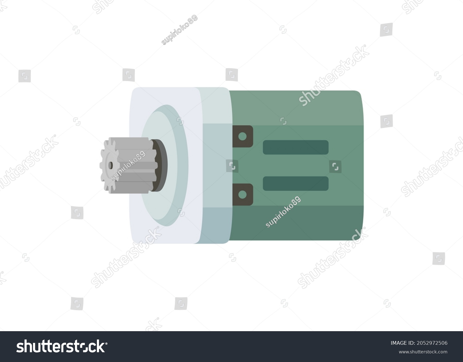 Dynamo Generator Simple Flat Illustration Stock Vector (Royalty Free ...