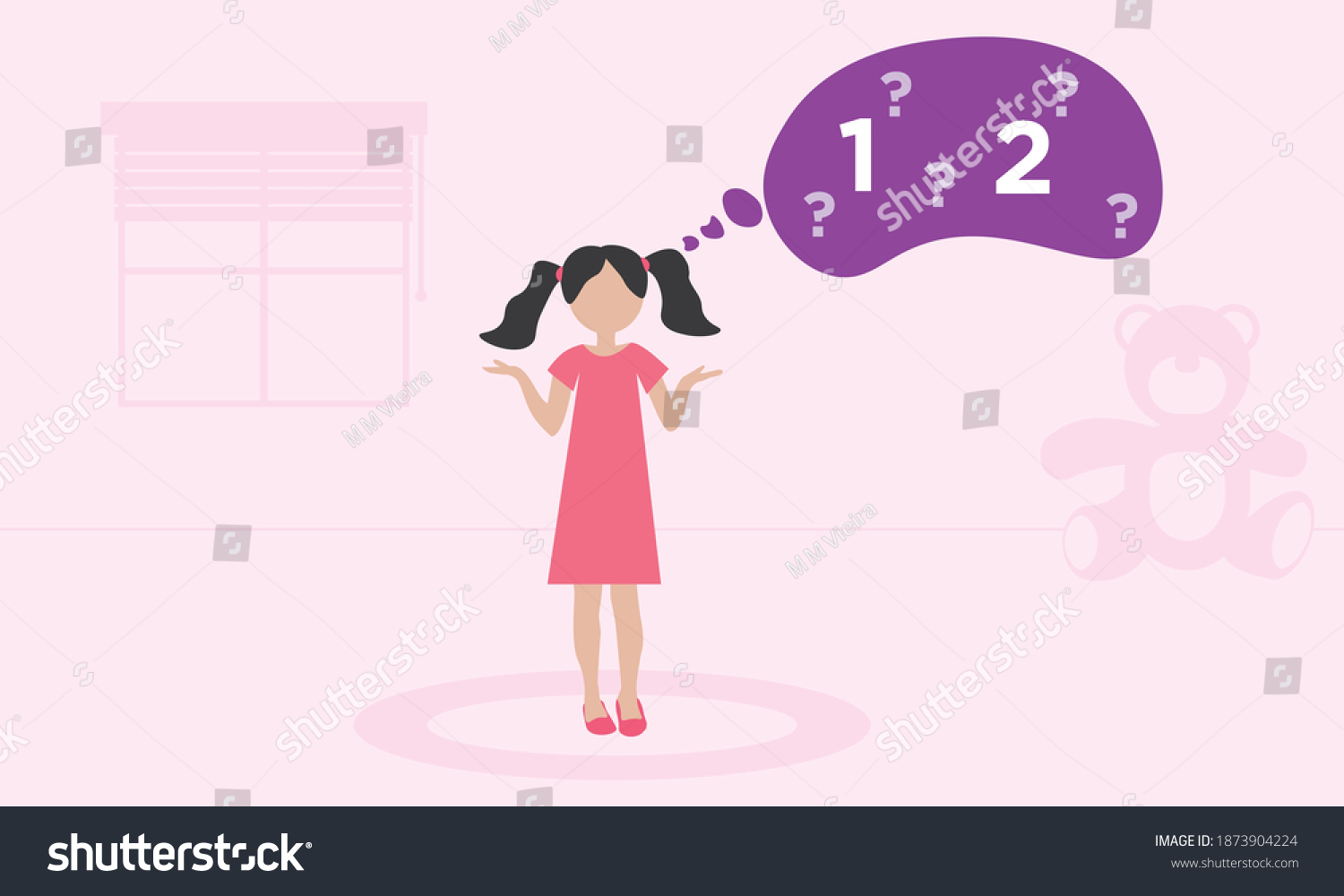 Dyscalculia Concept Child Math Learning Disability Stock Vector ...