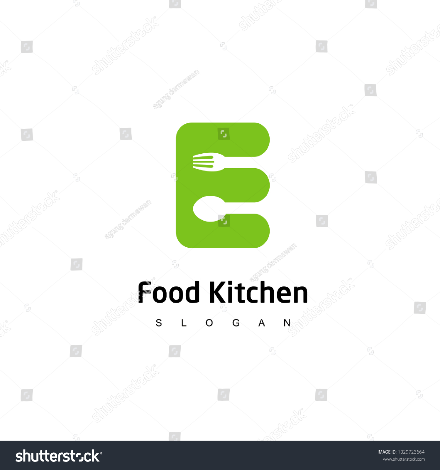 E Food Logo Stock Vector (Royalty Free) 1029723664 | Shutterstock