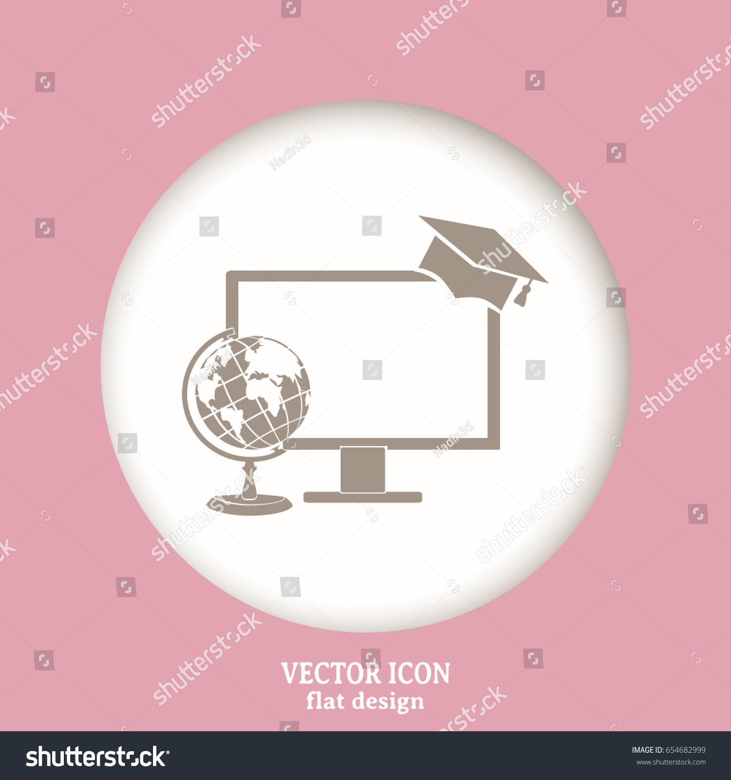 Elearning Concept Design Vector Illustration Stock Vector (Royalty Free ...