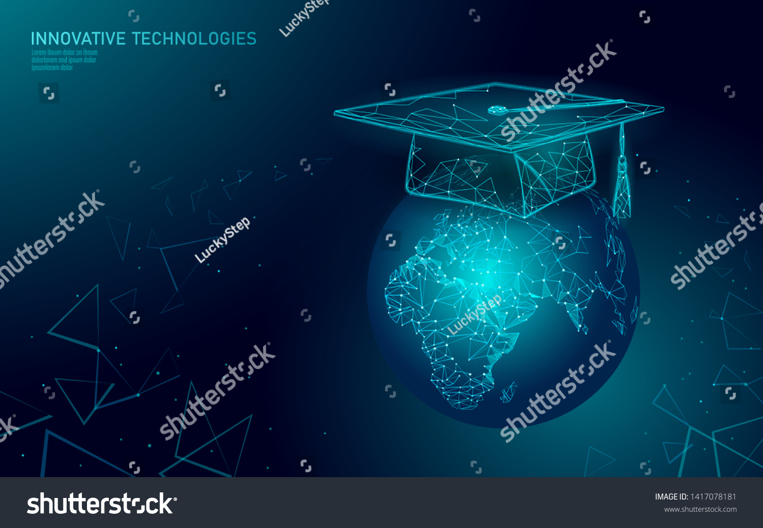 Elearning Distance Graduate Certificate Program Concept Stock Vector ...