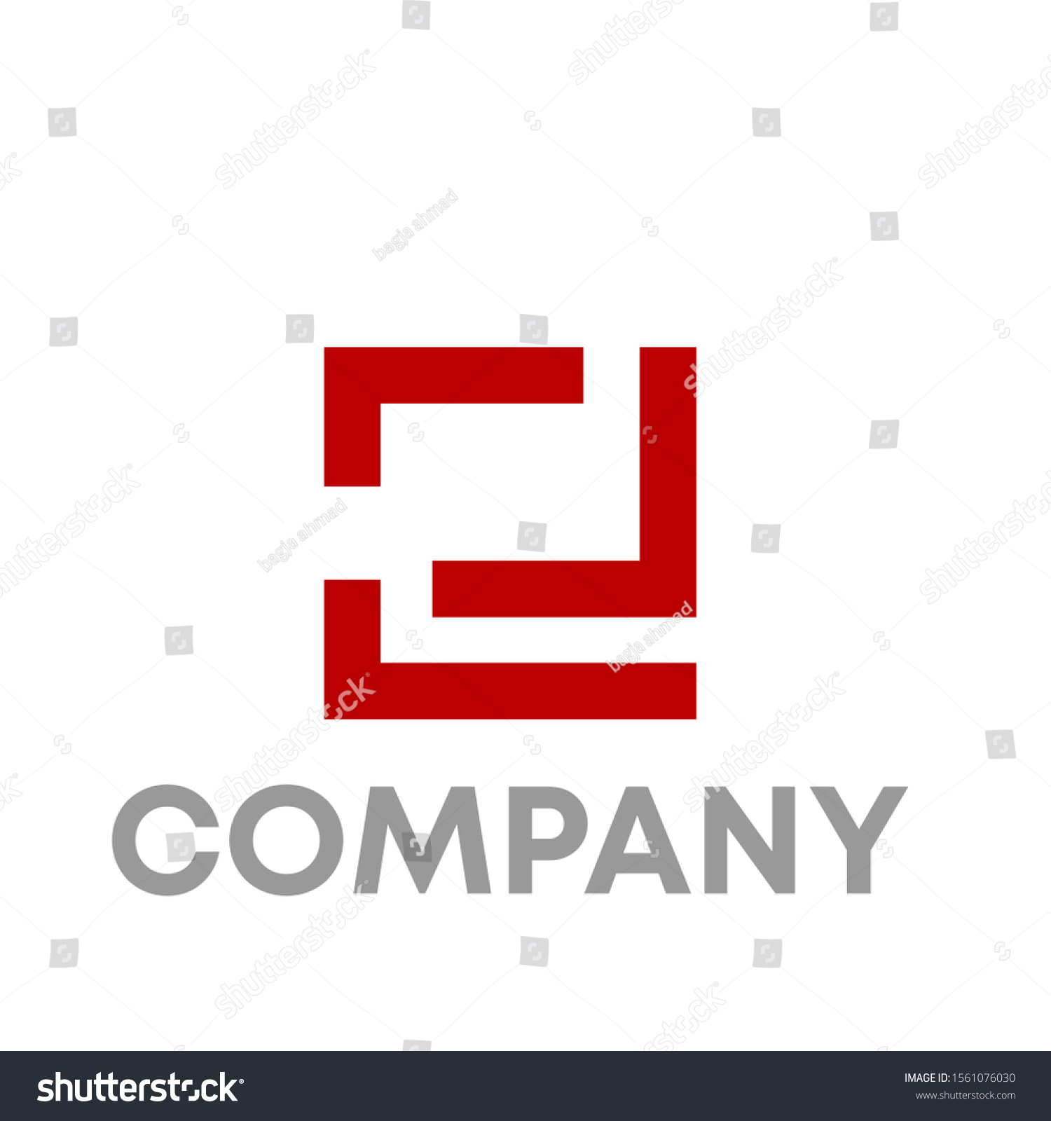 Vektor Stok E Logo Vector Design Template Sign (Tanpa Royalti ...