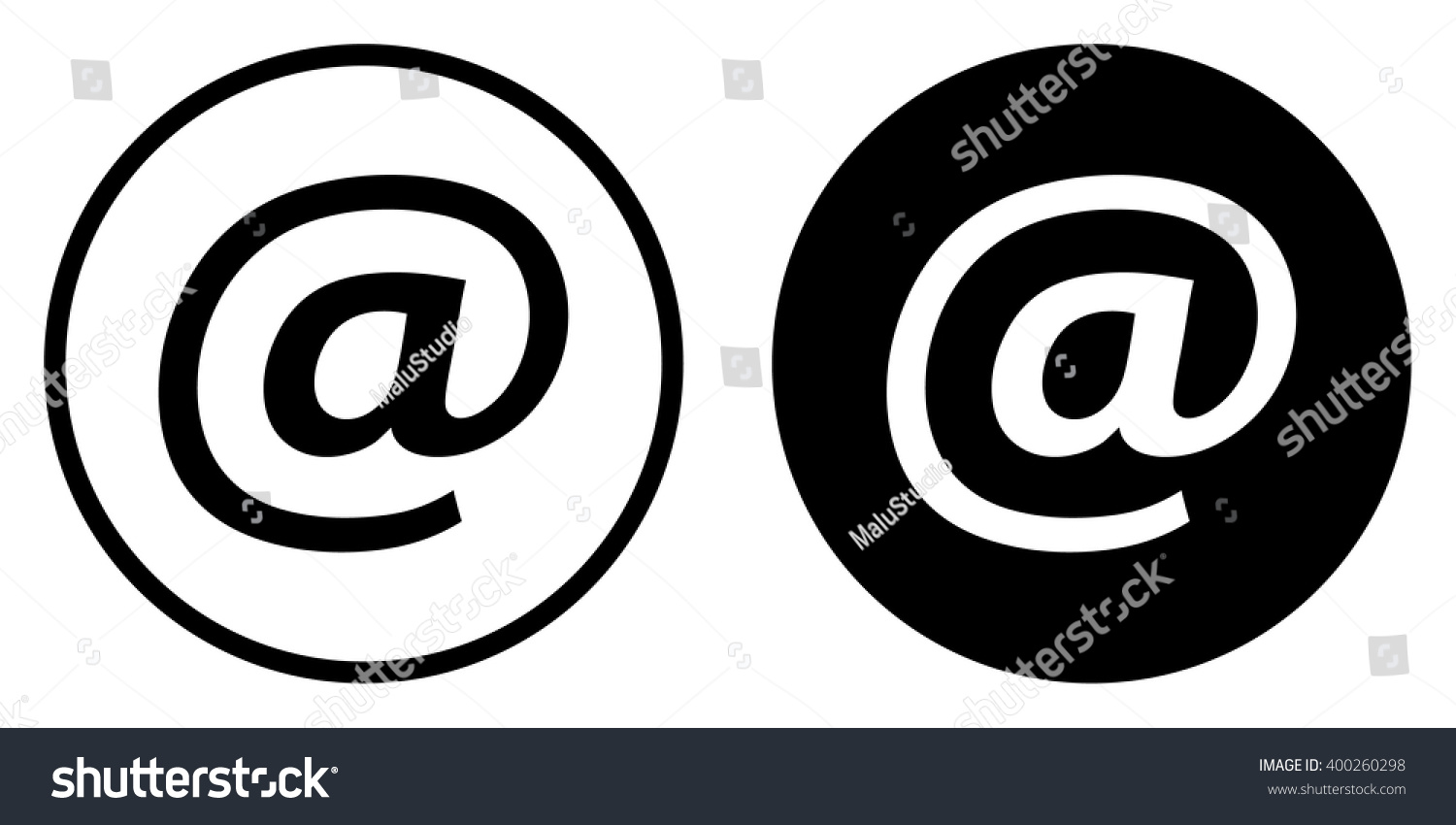Email Icon Circle Vector Illustration Stock Vector (Royalty Free) 400260298