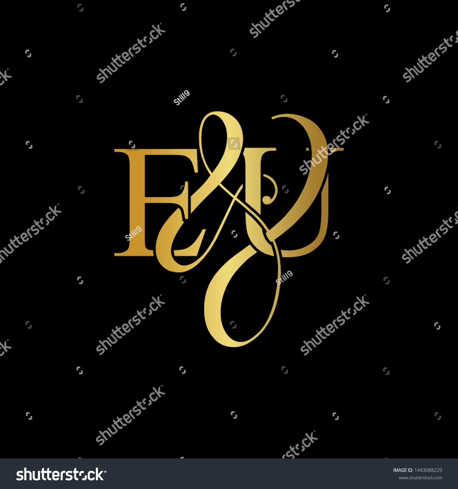 E U Eu Logo Initial Vector Stock Vector (Royalty Free) 1443088229 ...