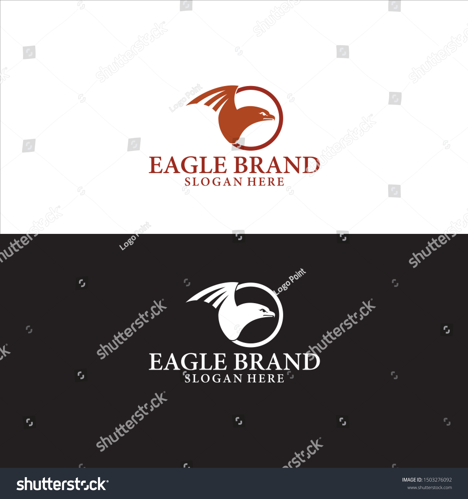 Eagle Brand Logo Vector Stock Vector (Royalty Free) 1503276092 ...
