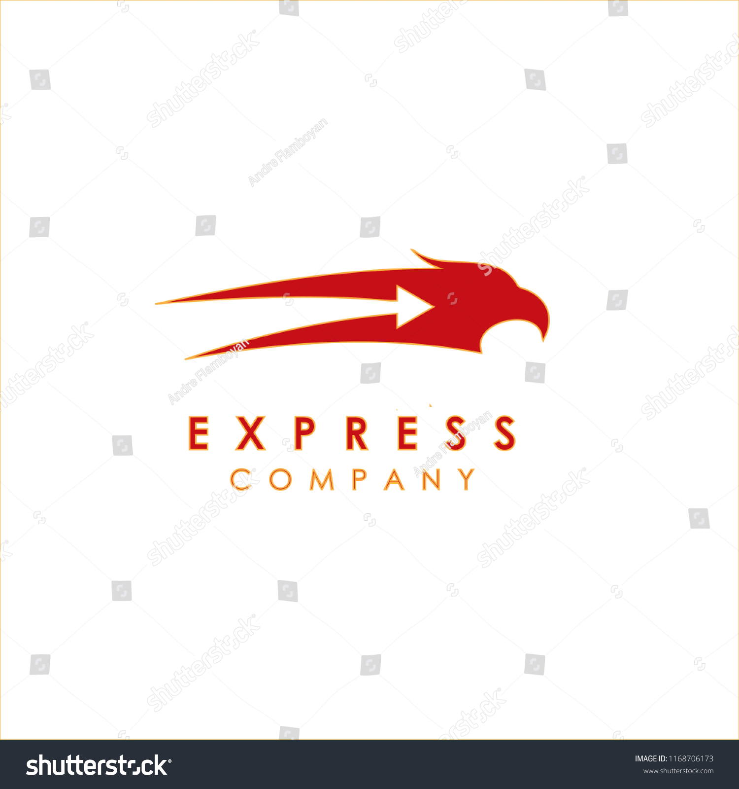 Eagle Express Logo Design Inspiration Stock Vector (Royalty Free ...
