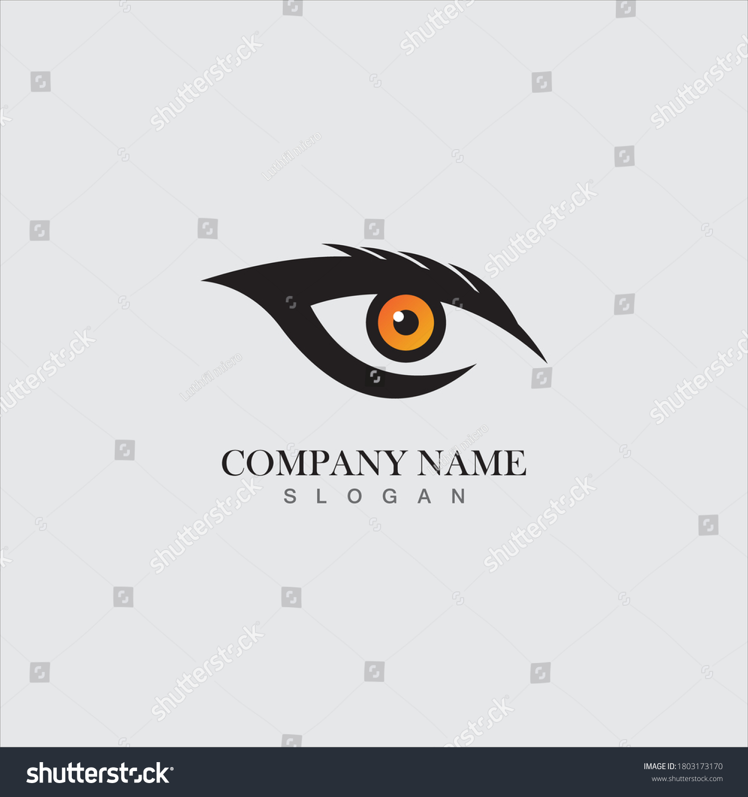 Eagle Eye Logo Concept Design Template: เวกเตอร์สต็อก (ปลอดค่าลิขสิทธิ์ ...