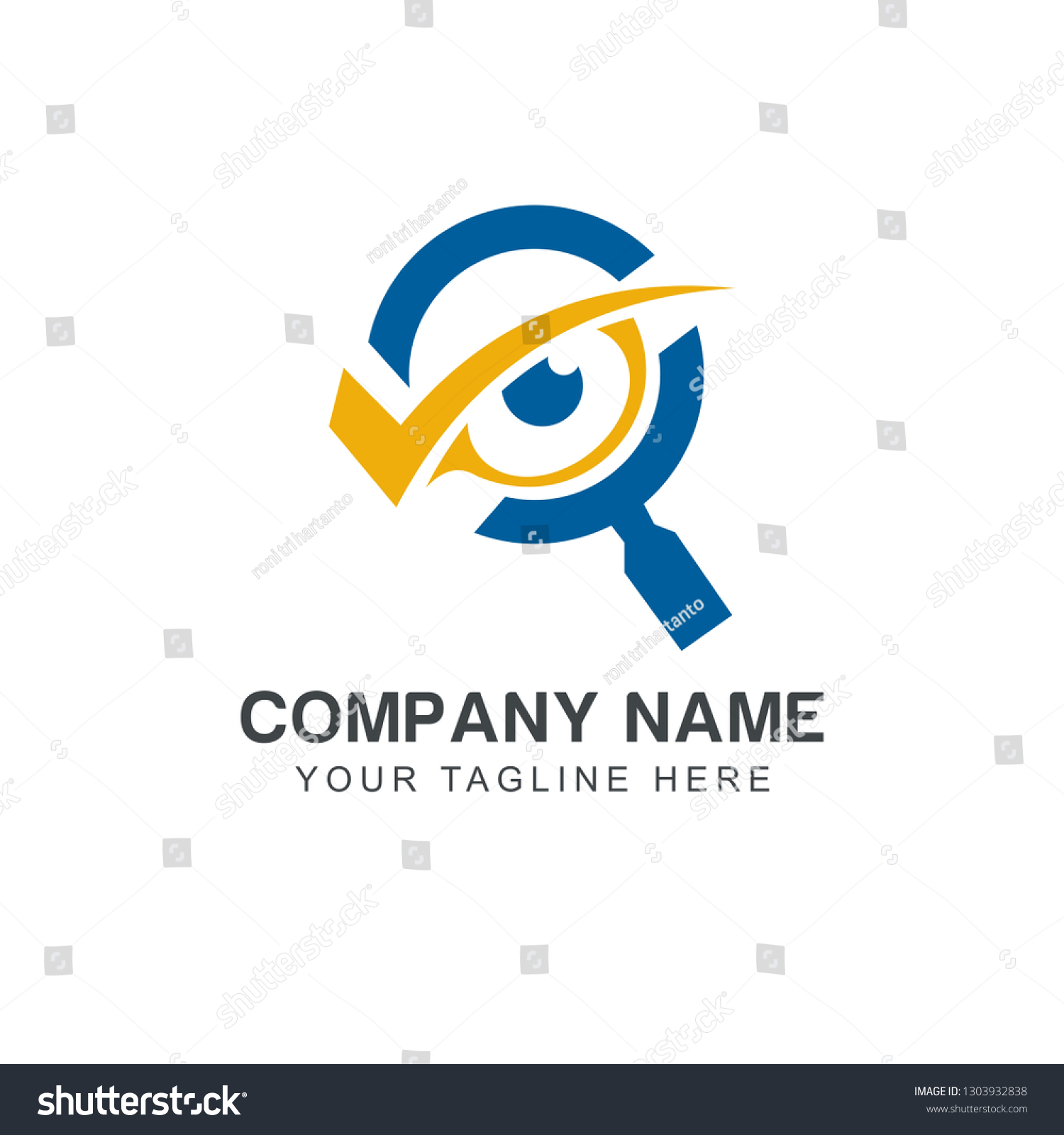 Eagle Eye Search Logo Design: vector de stock (libre de regalías ...