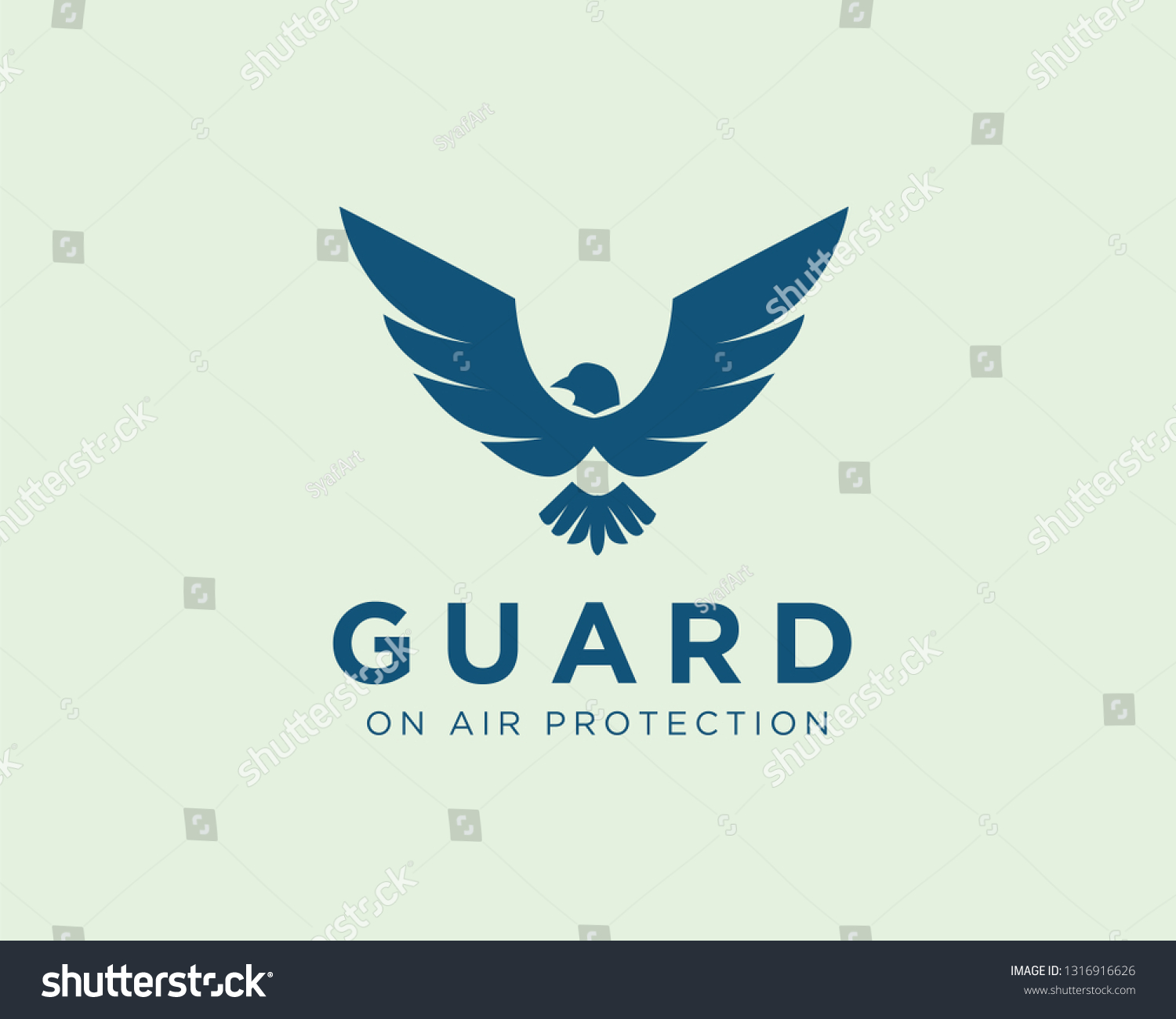 Eagle Fly Logo Design Inspiration Stock Vector (Royalty Free) 1316916626