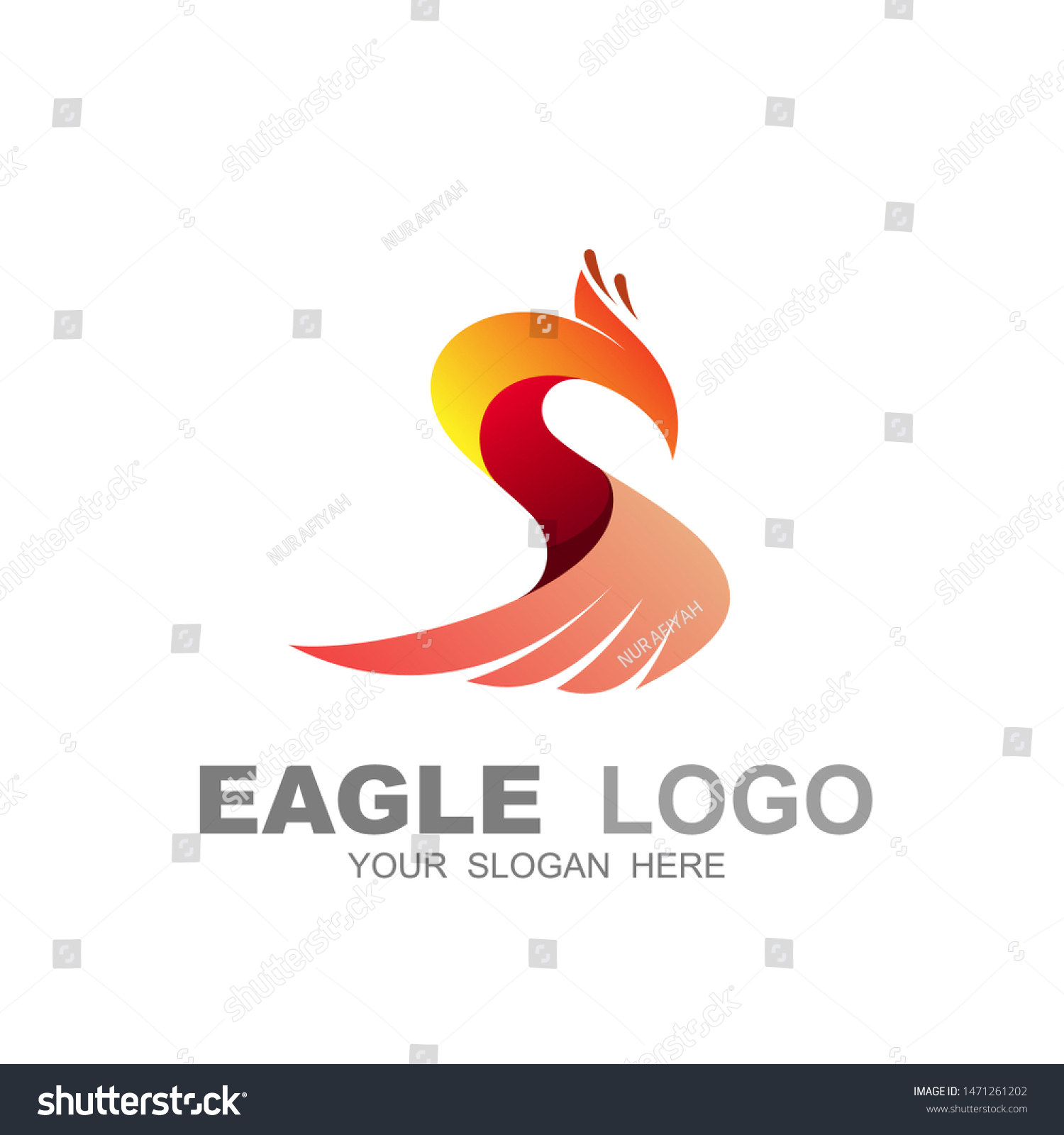 Eagle Letter S Logo Phoenix Letter: vetor stock (livre de direitos ...