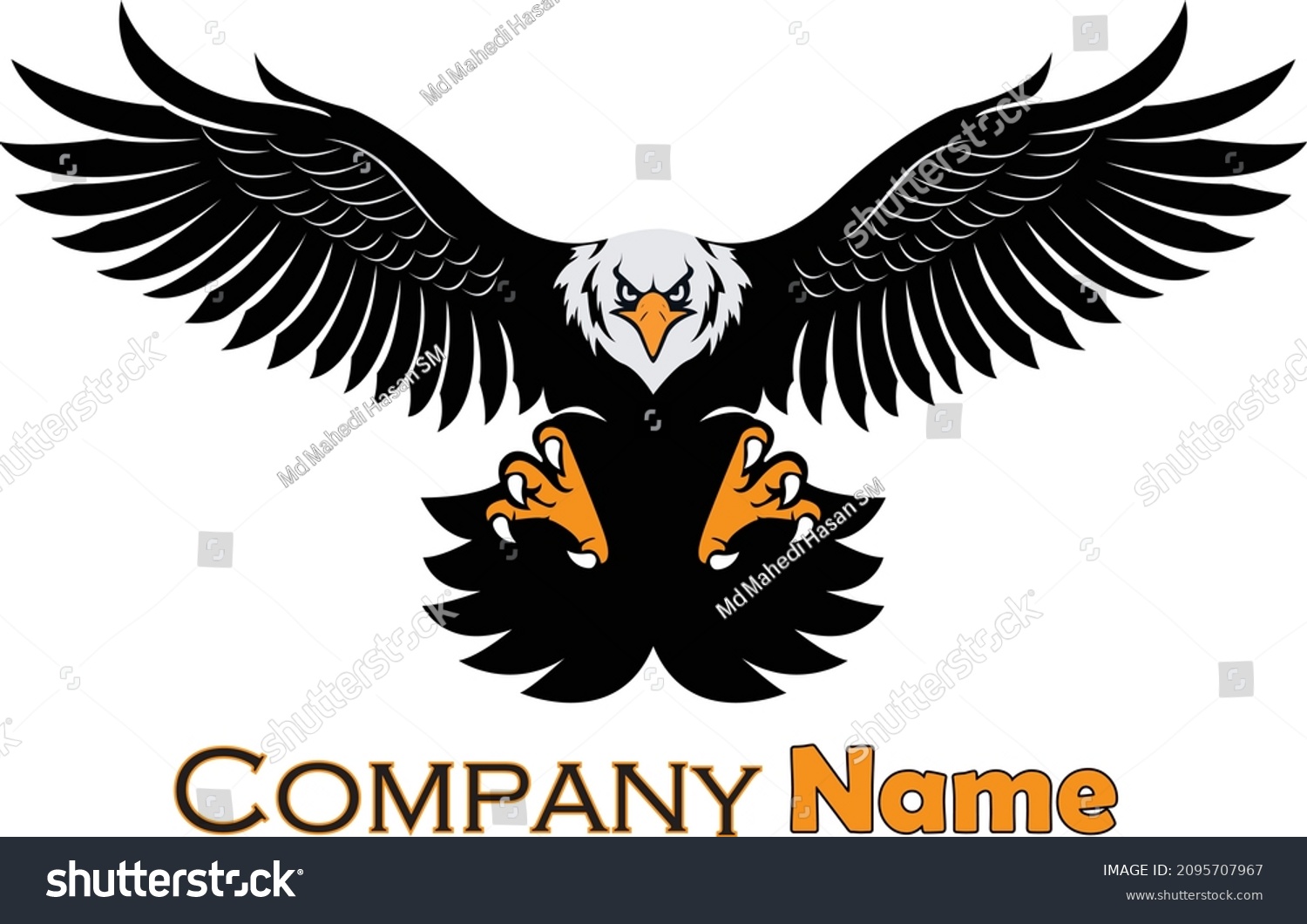 Eagle Logo Design Your Business Stock Vector (Royalty Free) 2095707967 ...