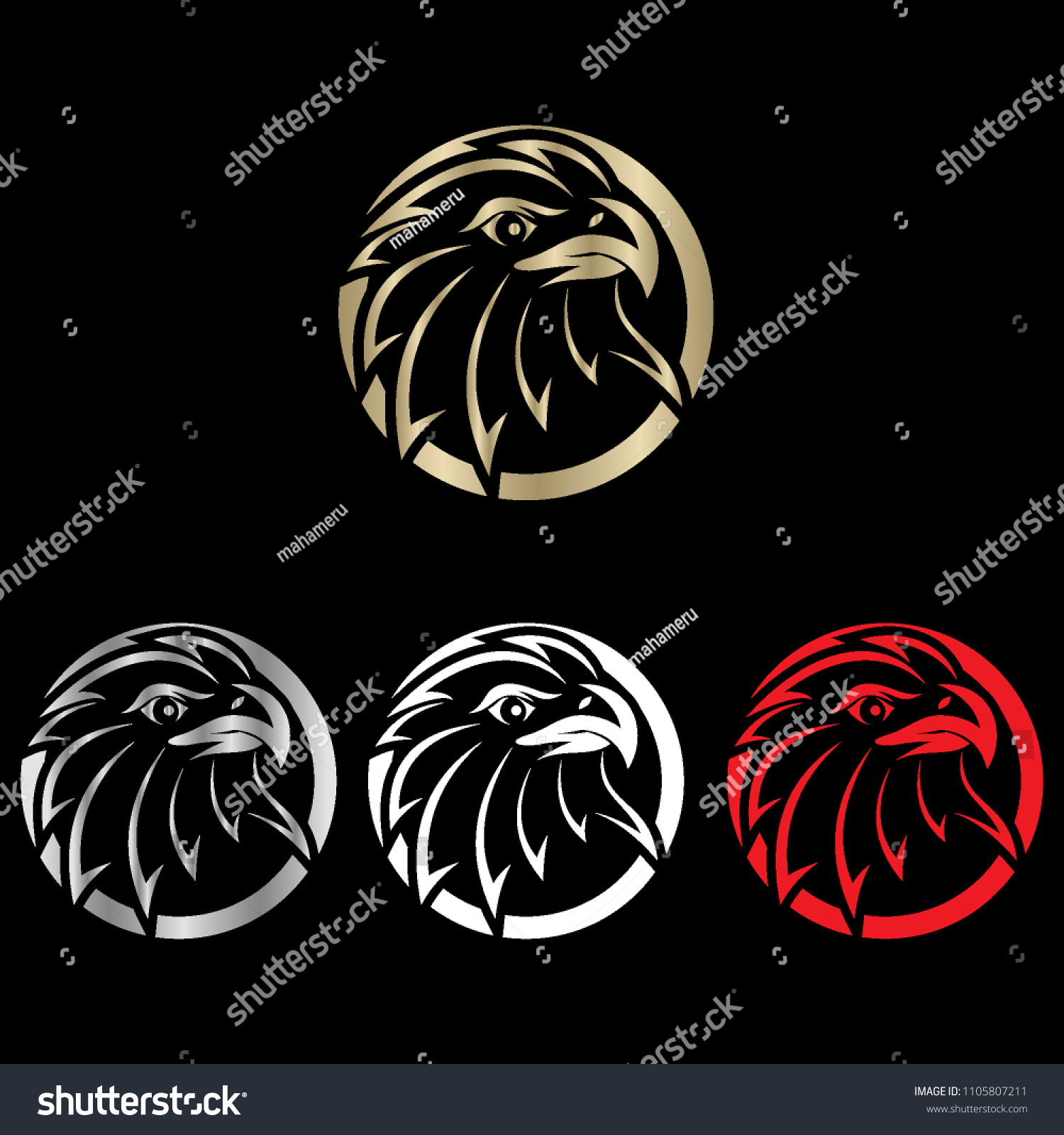 Eagle Logo Template Stock Vector (Royalty Free) 1105807211 | Shutterstock