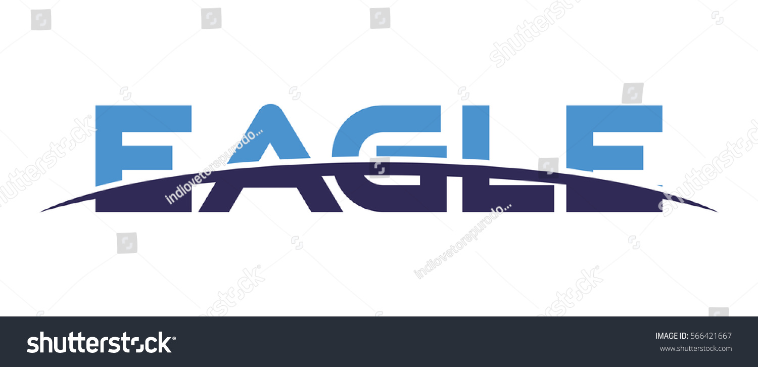 Eagle Logo Text Letter Vector Logotype Stock Vector (Royalty Free ...