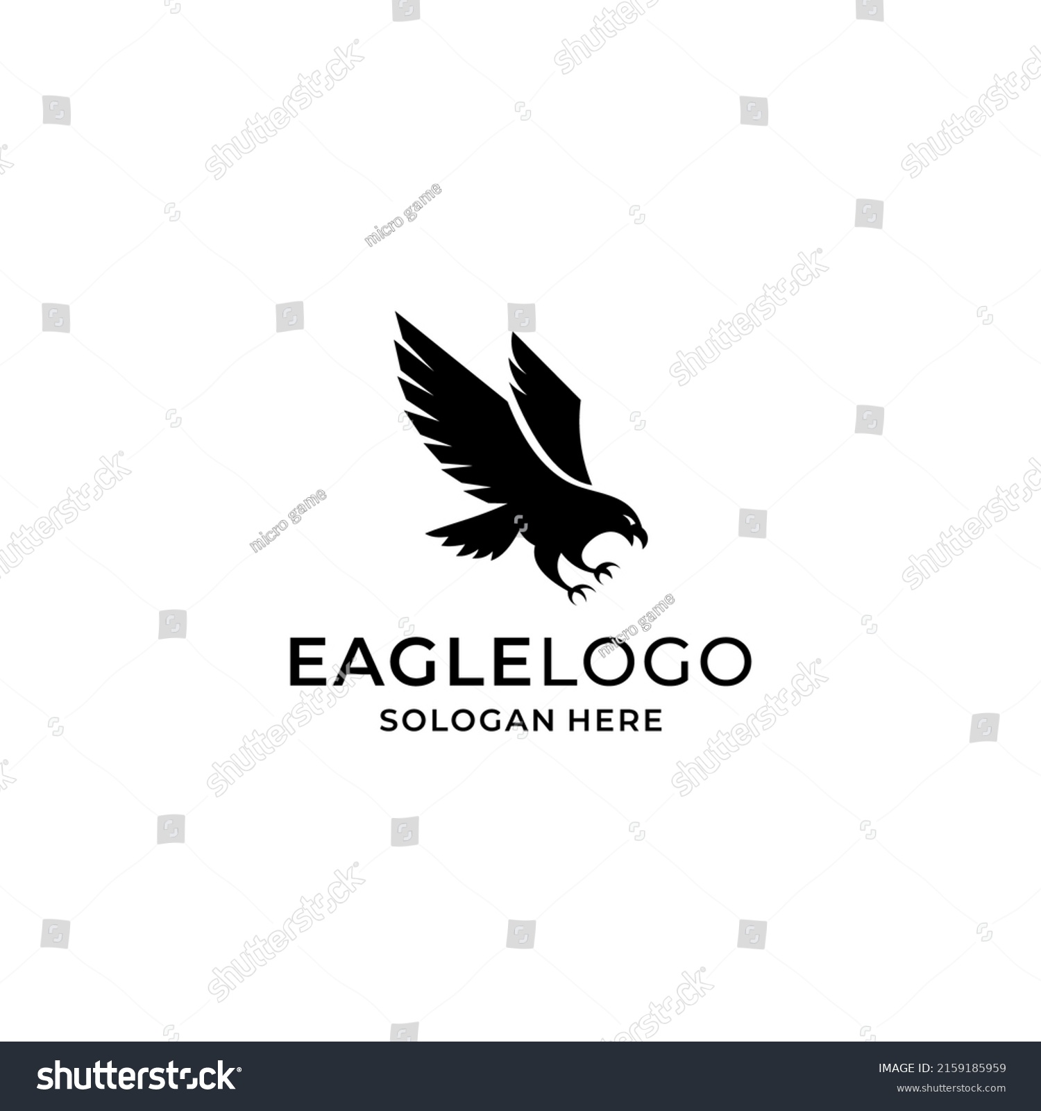 Eagle Logo Vector Symbol Illustration Stock Vector (Royalty Free ...