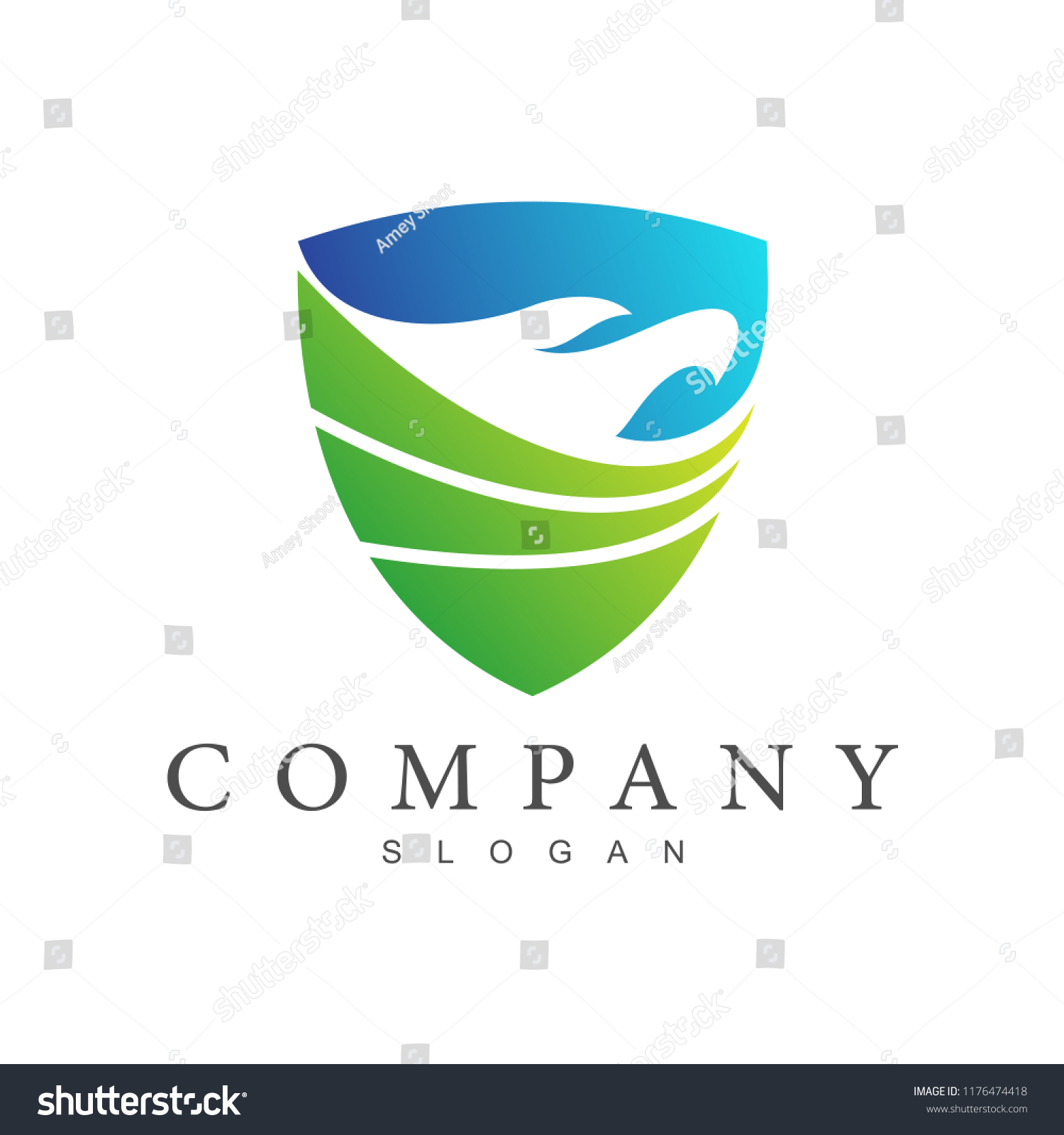 Eagle Protection Logo Eagle Shield Symbol: เวกเตอร์สต็อก (ปลอดค่า ...