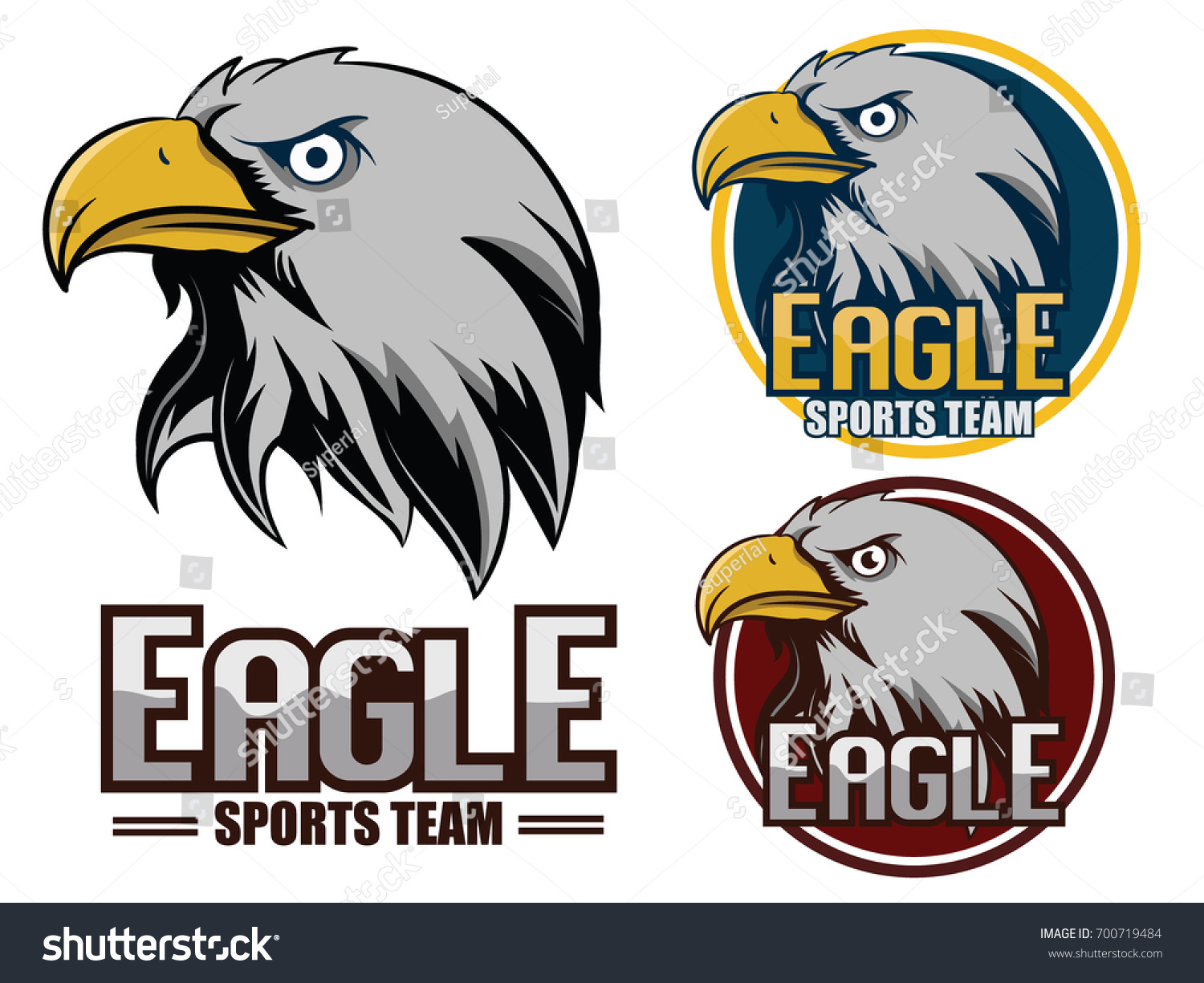 Eagle Sports Logo Pack Stock Vector (Royalty Free) 700719484