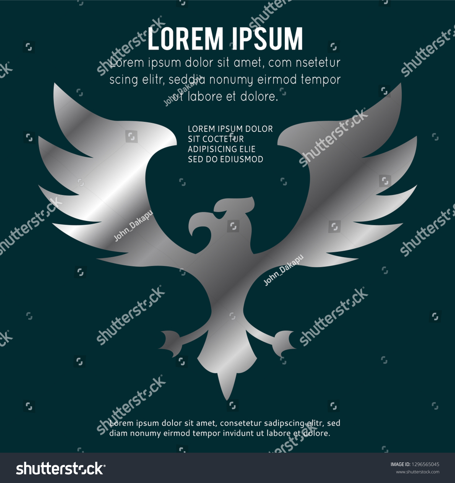 Eagle Symbol Emblem Design Attacking Eagle Stock Vector (Royalty Free ...