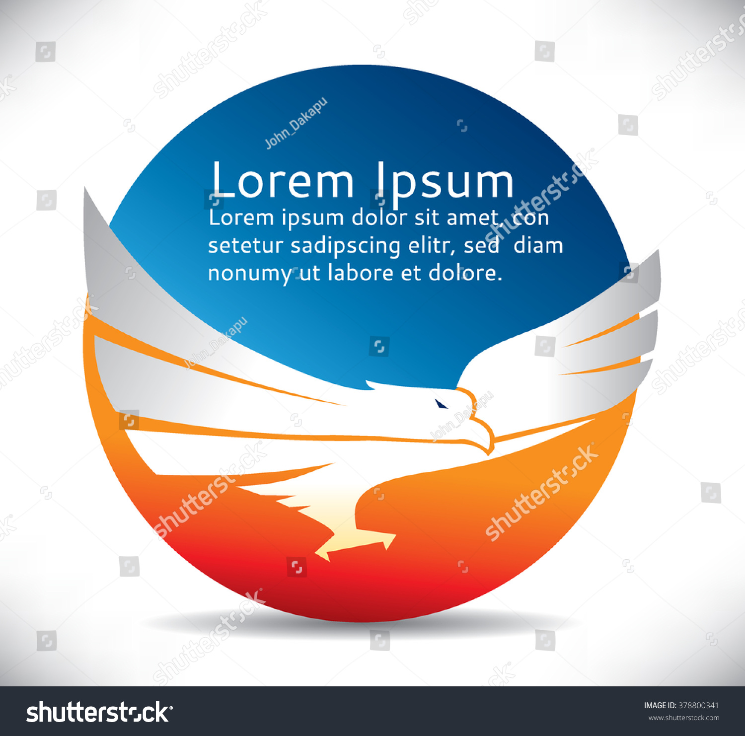 Eagle Symbol Emblem Design Attacking Eagle Stock Vector (Royalty Free ...
