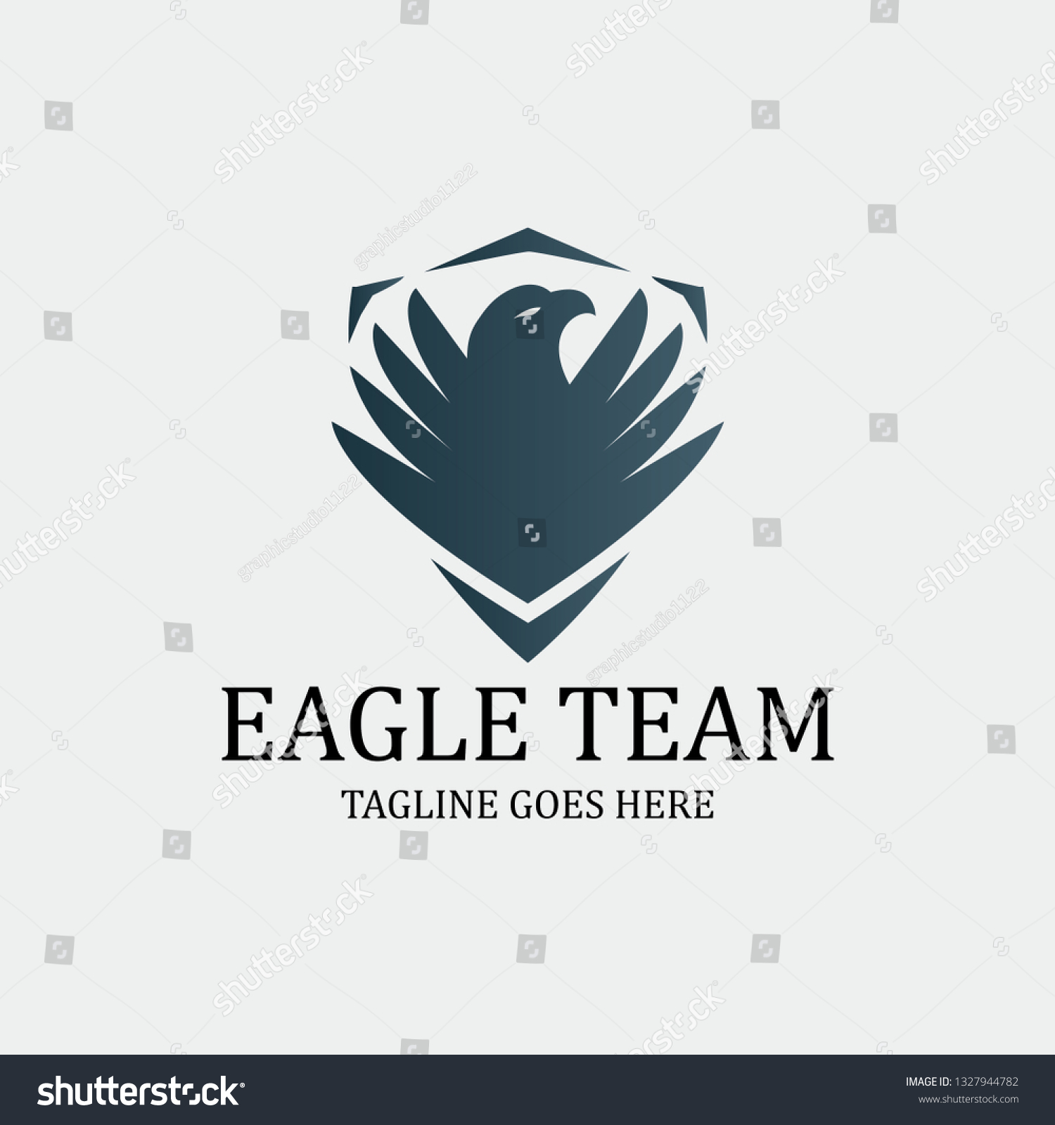Eagle Team Logo Design Concept Eagle Stock Vector (Royalty Free) 1327944782