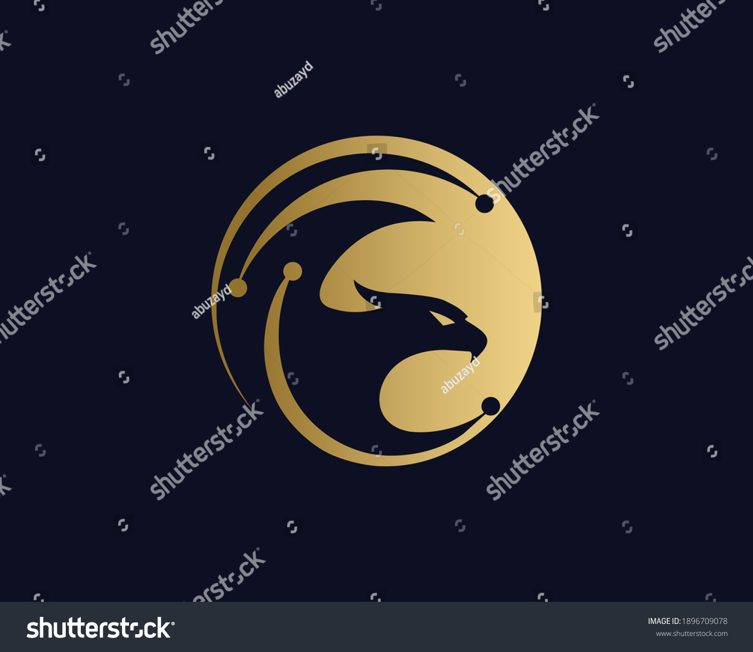 Eagle Tech Logo Template Design Vector Stock Vector (Royalty Free ...
