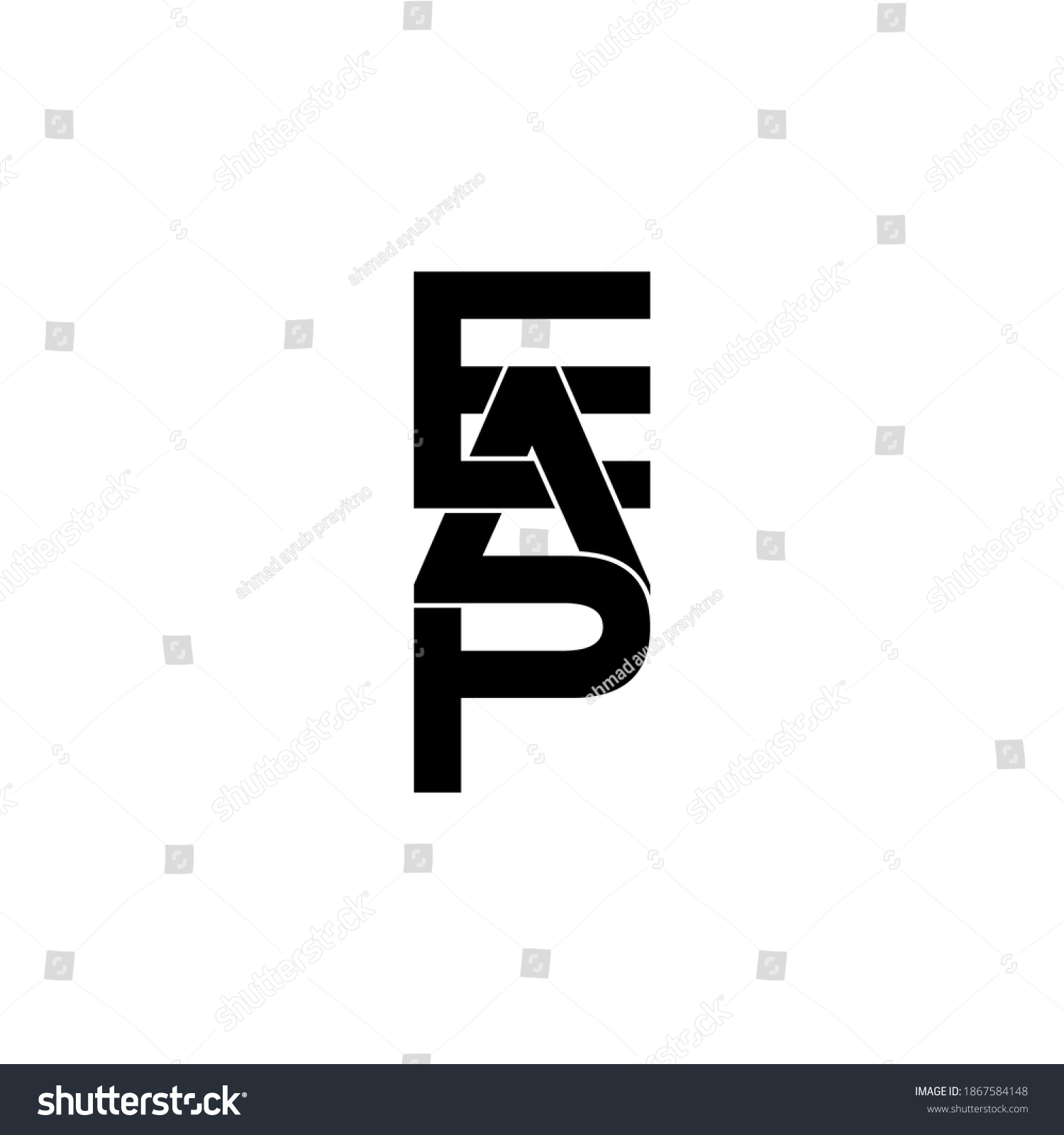 Eap Letter Original Monogram Logo Design Stock Vector (Royalty Free ...