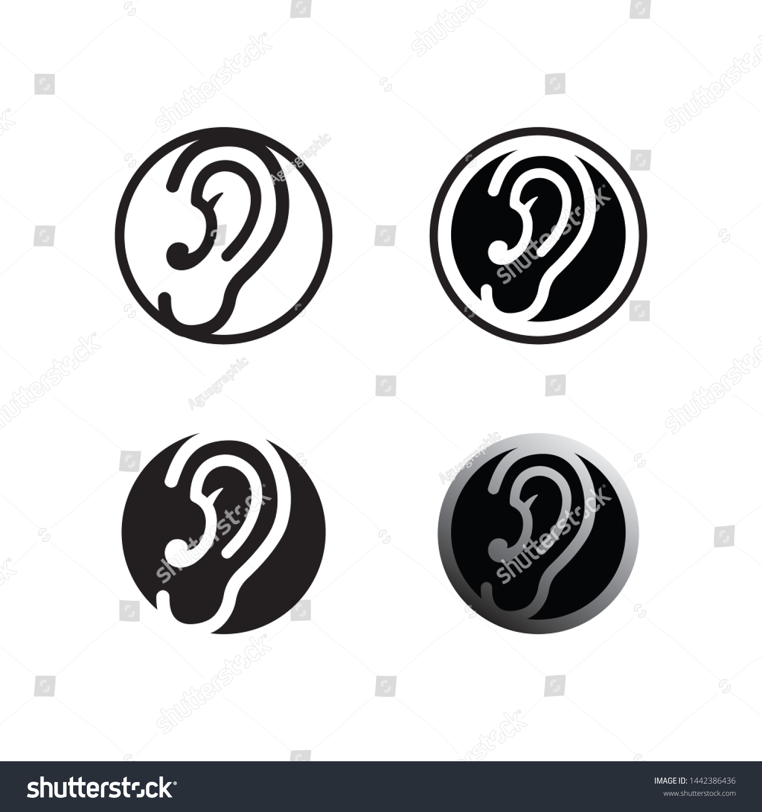 Ear Diagnose Health Logo Desain Vector Stock Vector (Royalty Free ... Ear Diagnose Health Logo Desain Vector Stock Vector (Royalty Free ...